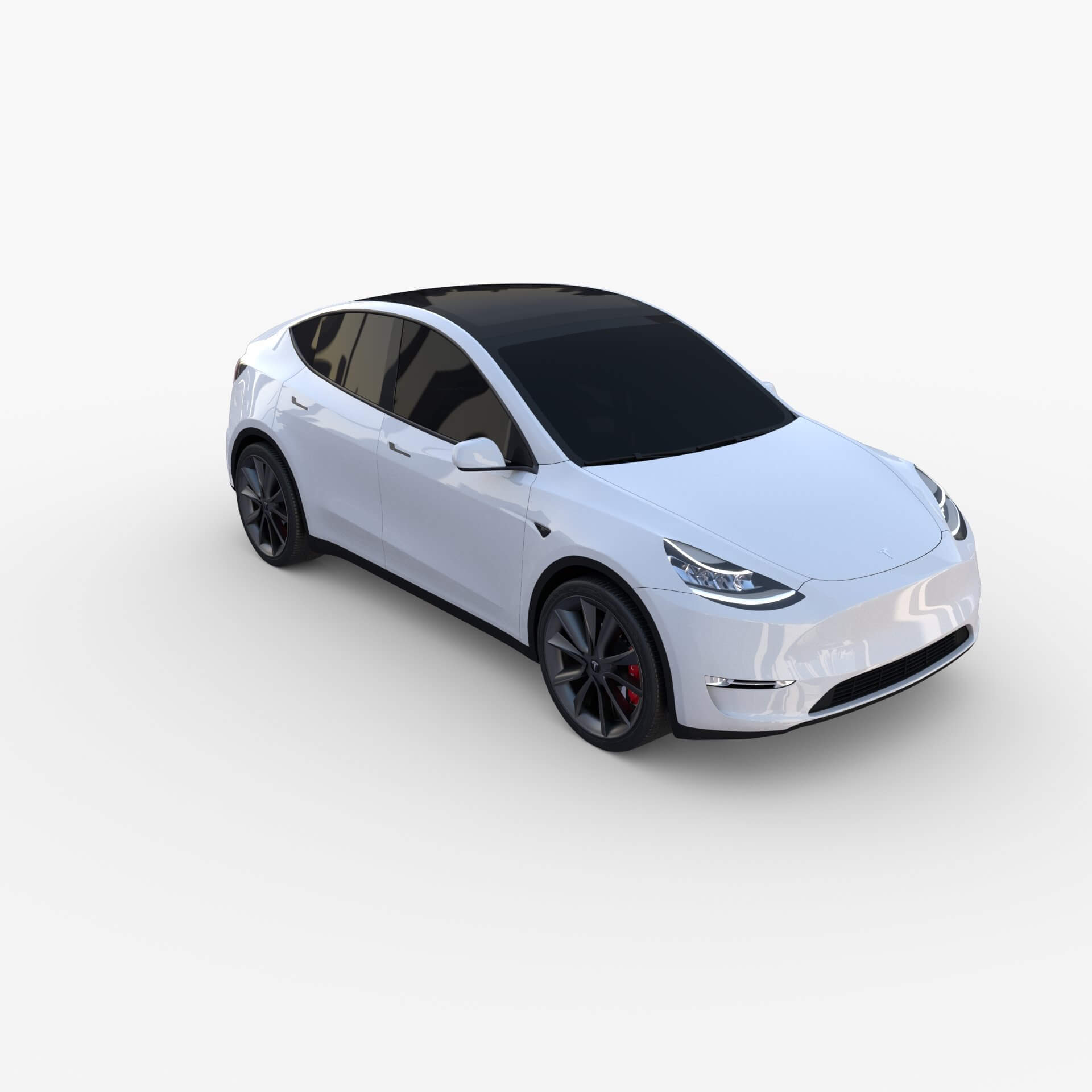 Tesla Model Y White by dragosburian