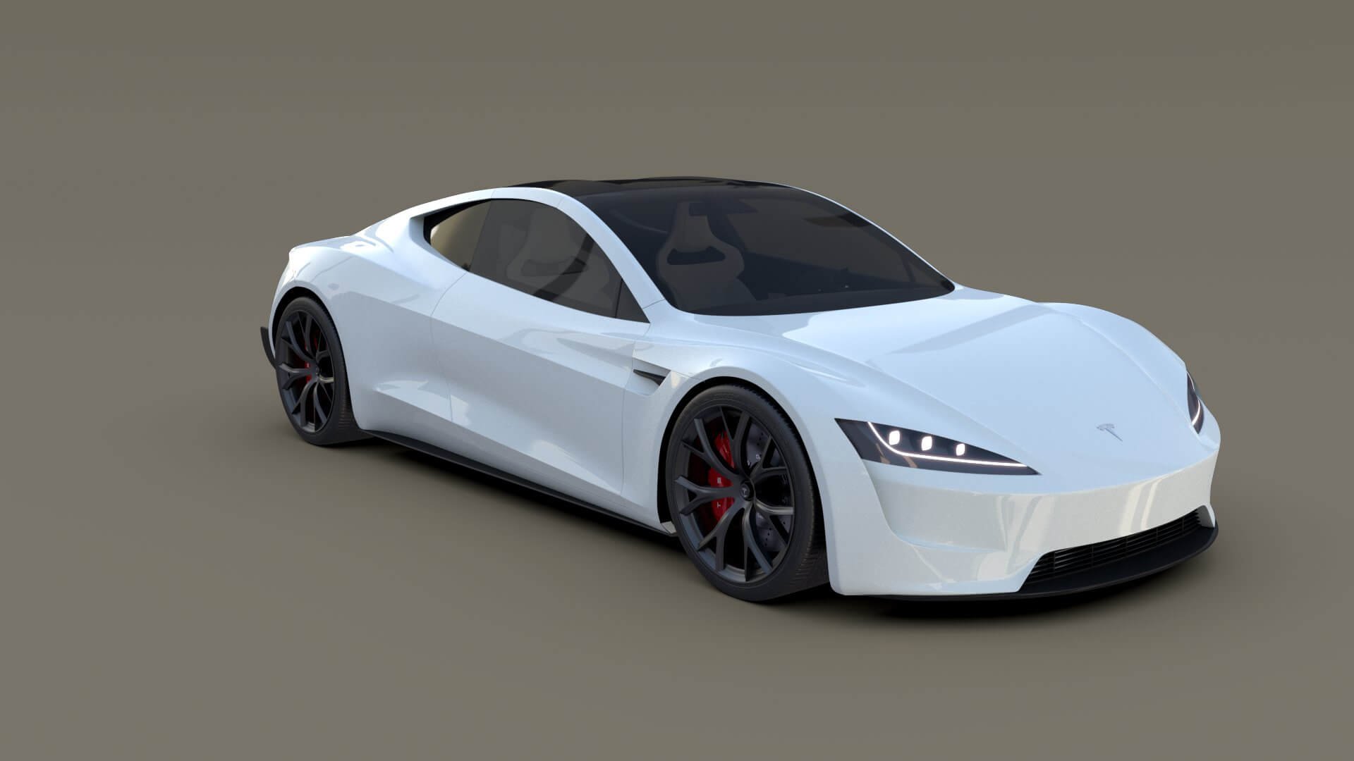 Tesla Roadster Sport White