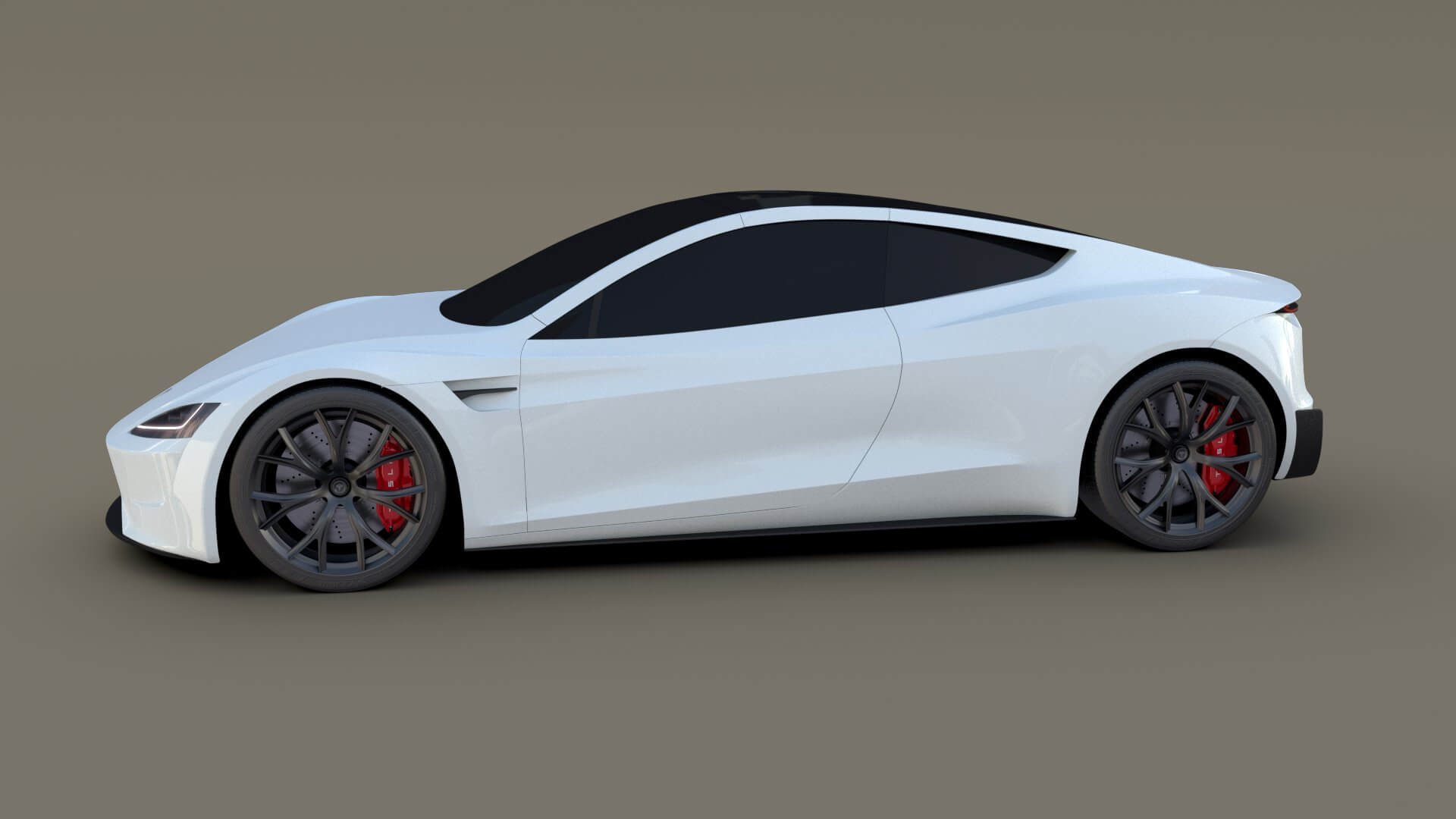 Tesla Roadster White