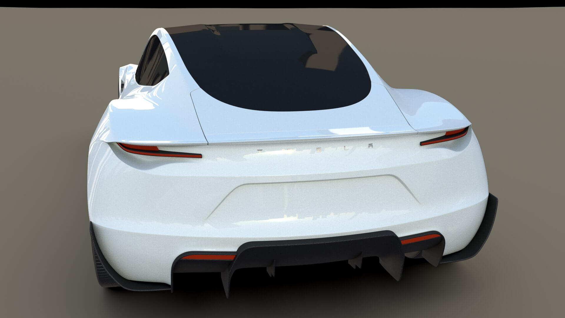 Tesla Roadster White - 3D Model by dragosburian