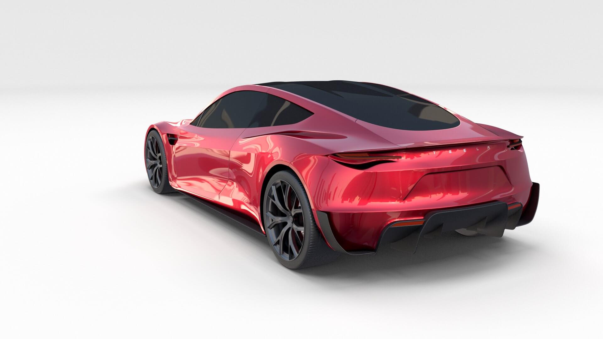 Tesla Roadster with Chassis - 3D Model by dragosburian