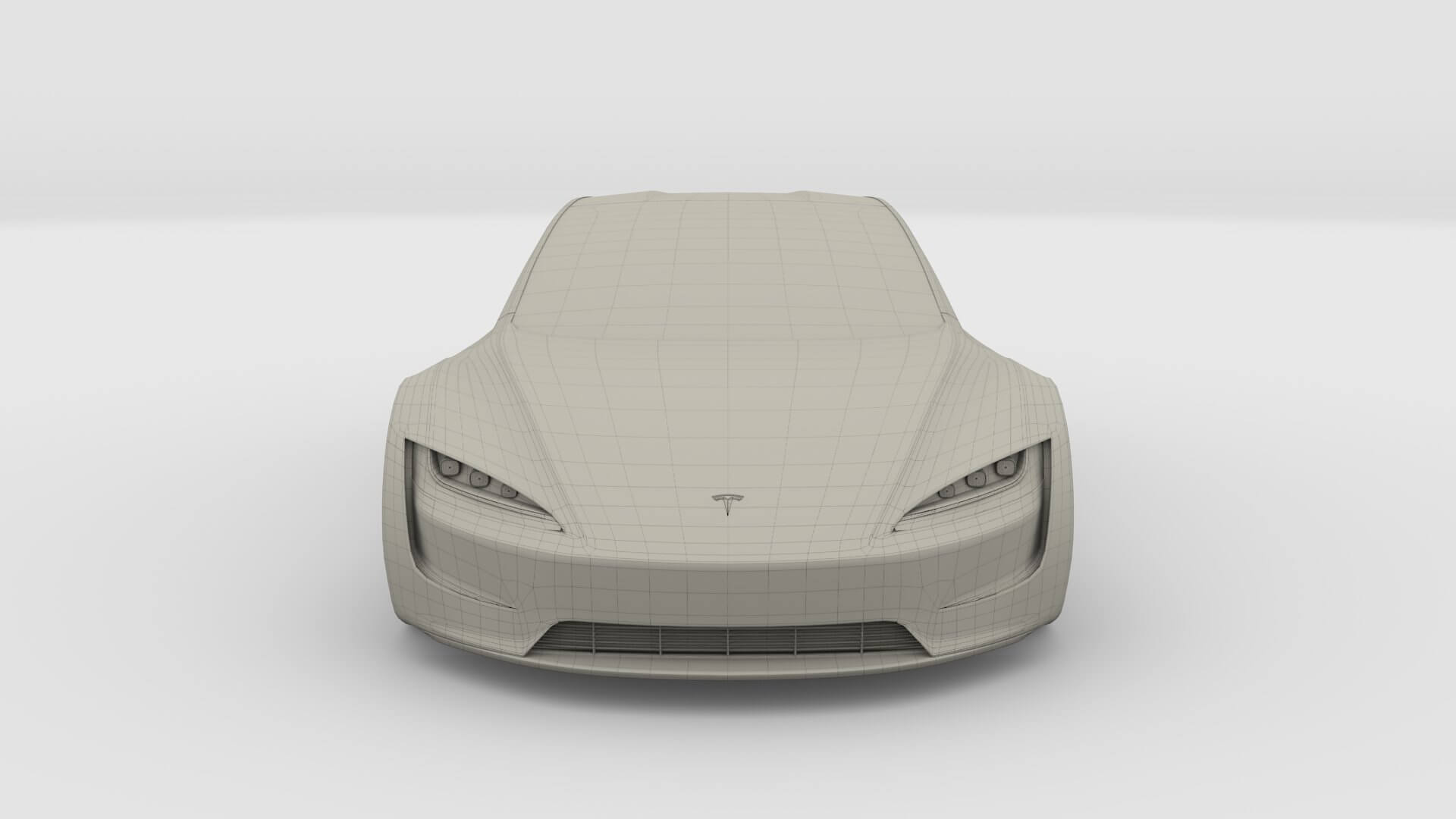 Tesla Roadster Yellow - 3D Model by dragosburian
