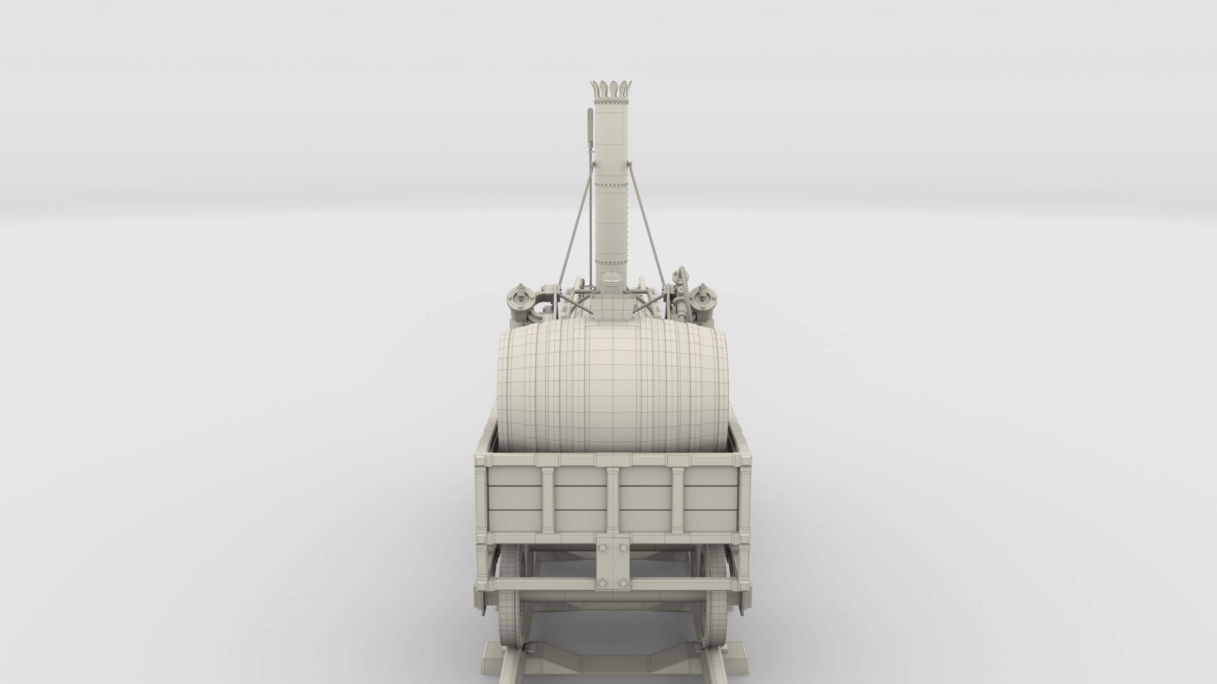 The Stephenson Rocket Locomotive - 3D Model by dragosburian