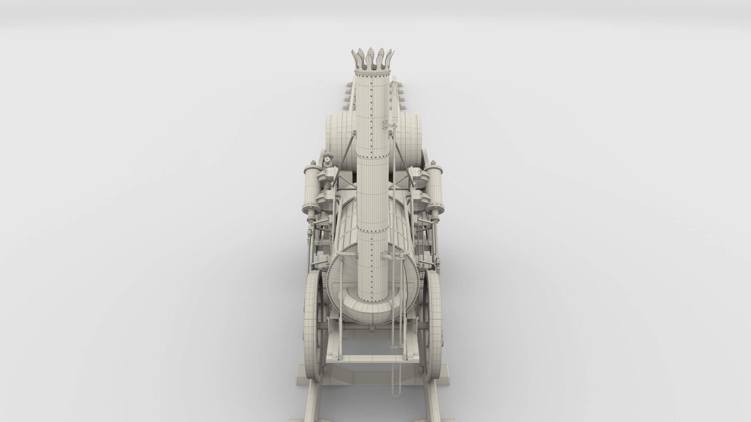 The Stephenson Rocket Locomotive - 3D Model by dragosburian