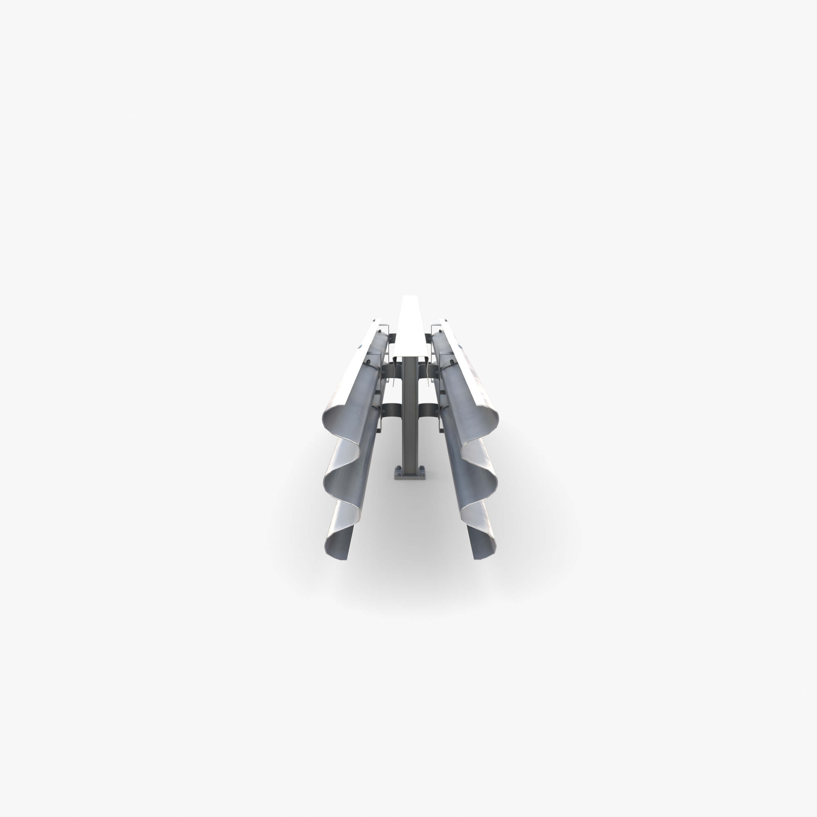 Tileable Double Sided Traffic Barrier Guardrail V1 - 3D Model by ...