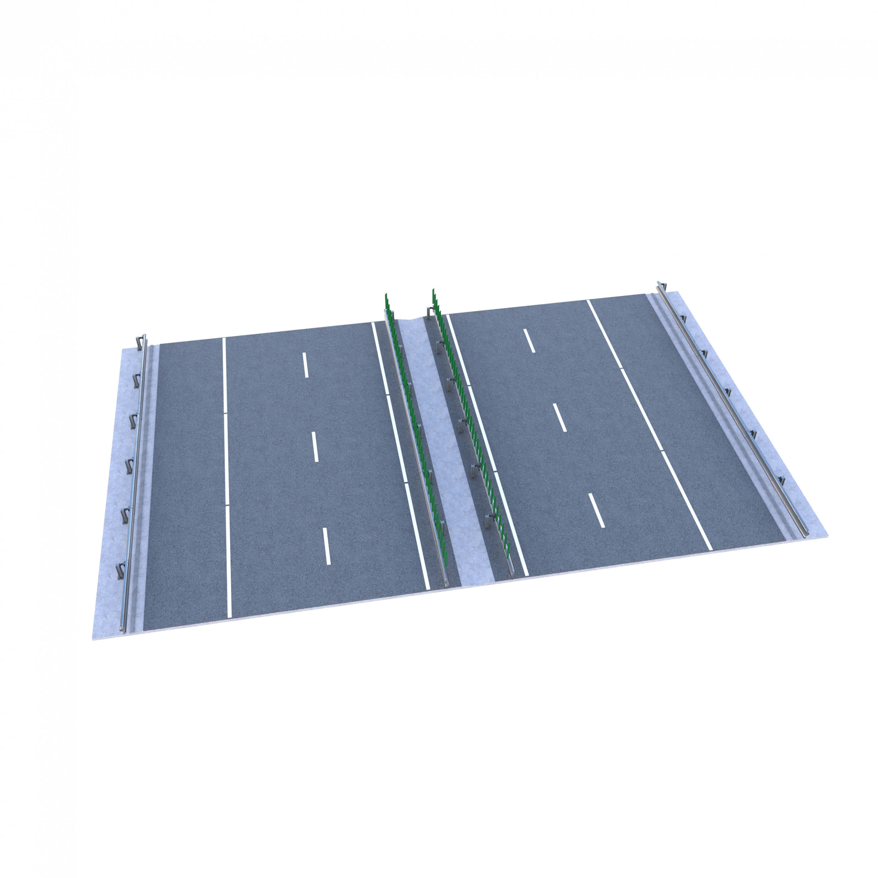 Tileable Freeway V1 - 3D Model by dragosburian