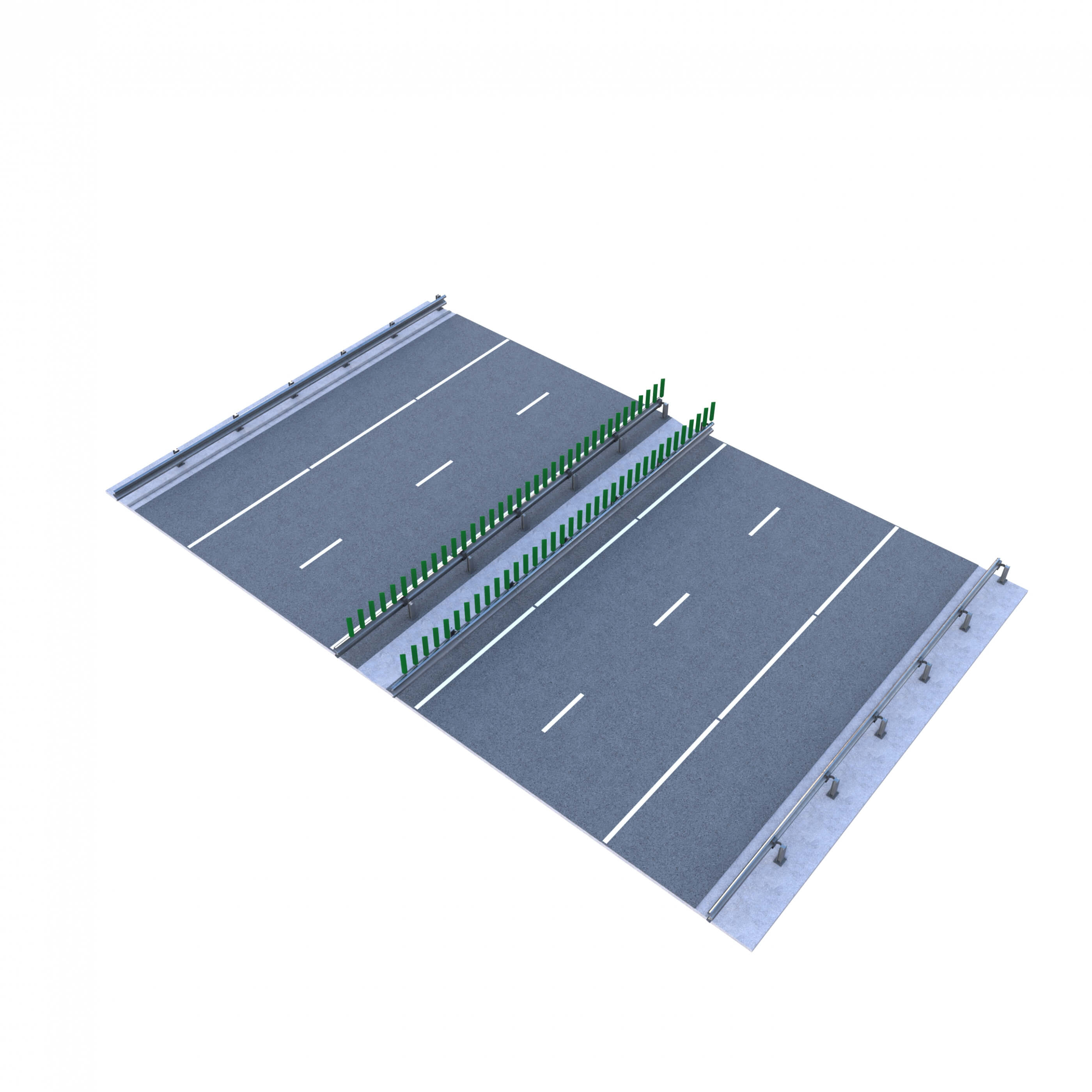 Tileable Freeway V1 - 3D Model by dragosburian