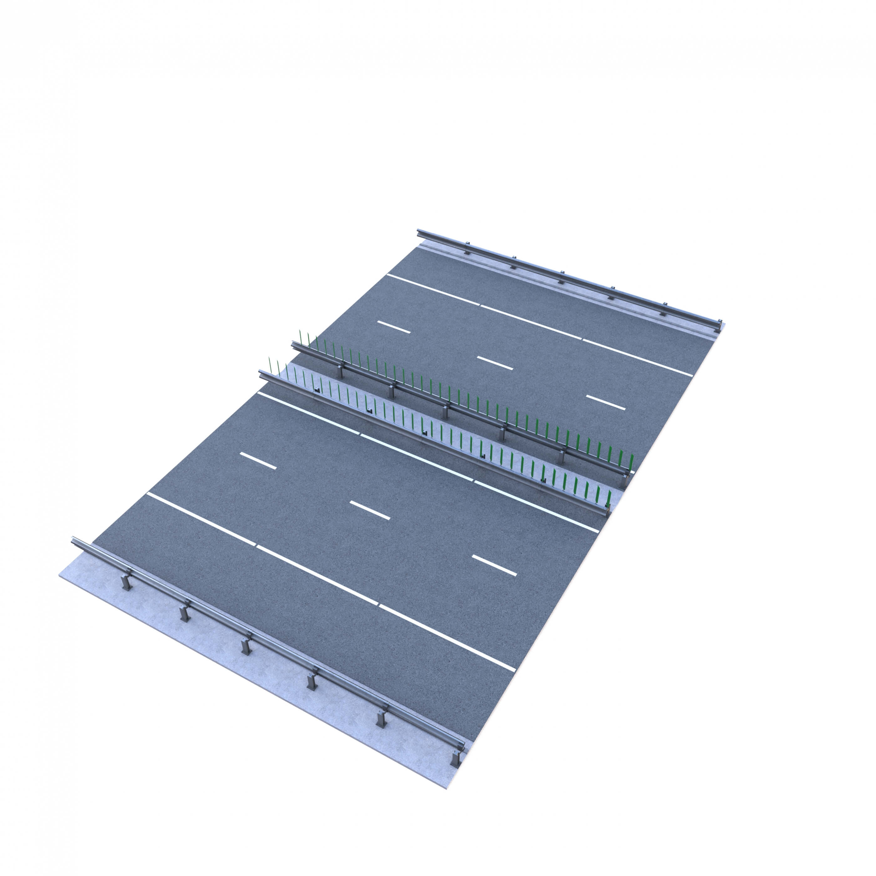Tileable Freeway V1 - 3D Model by dragosburian