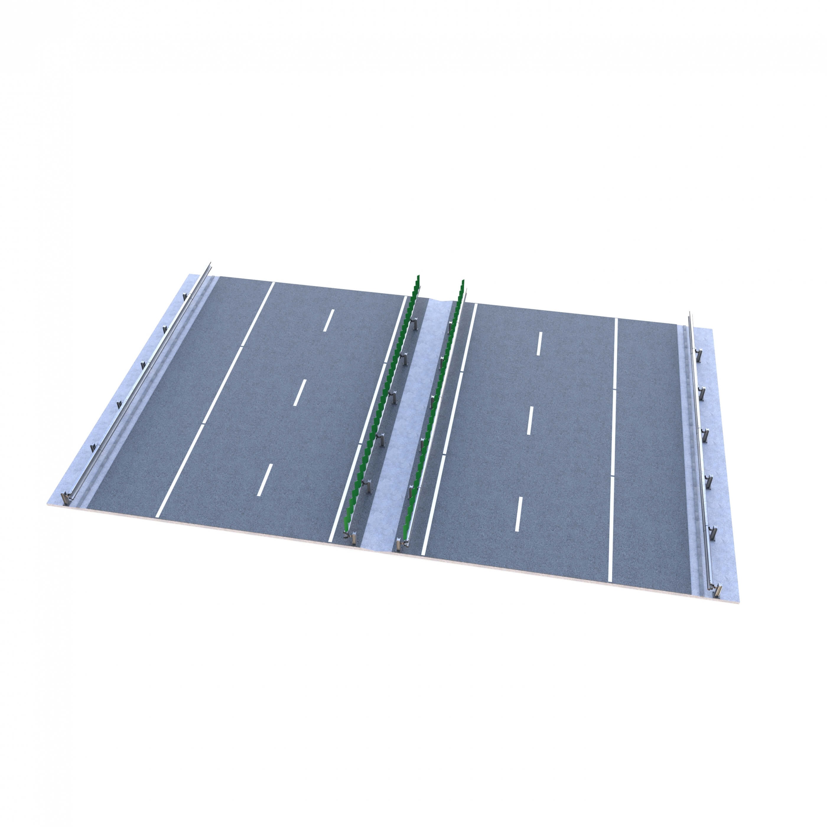 Tileable Freeway V1 - 3D Model by dragosburian