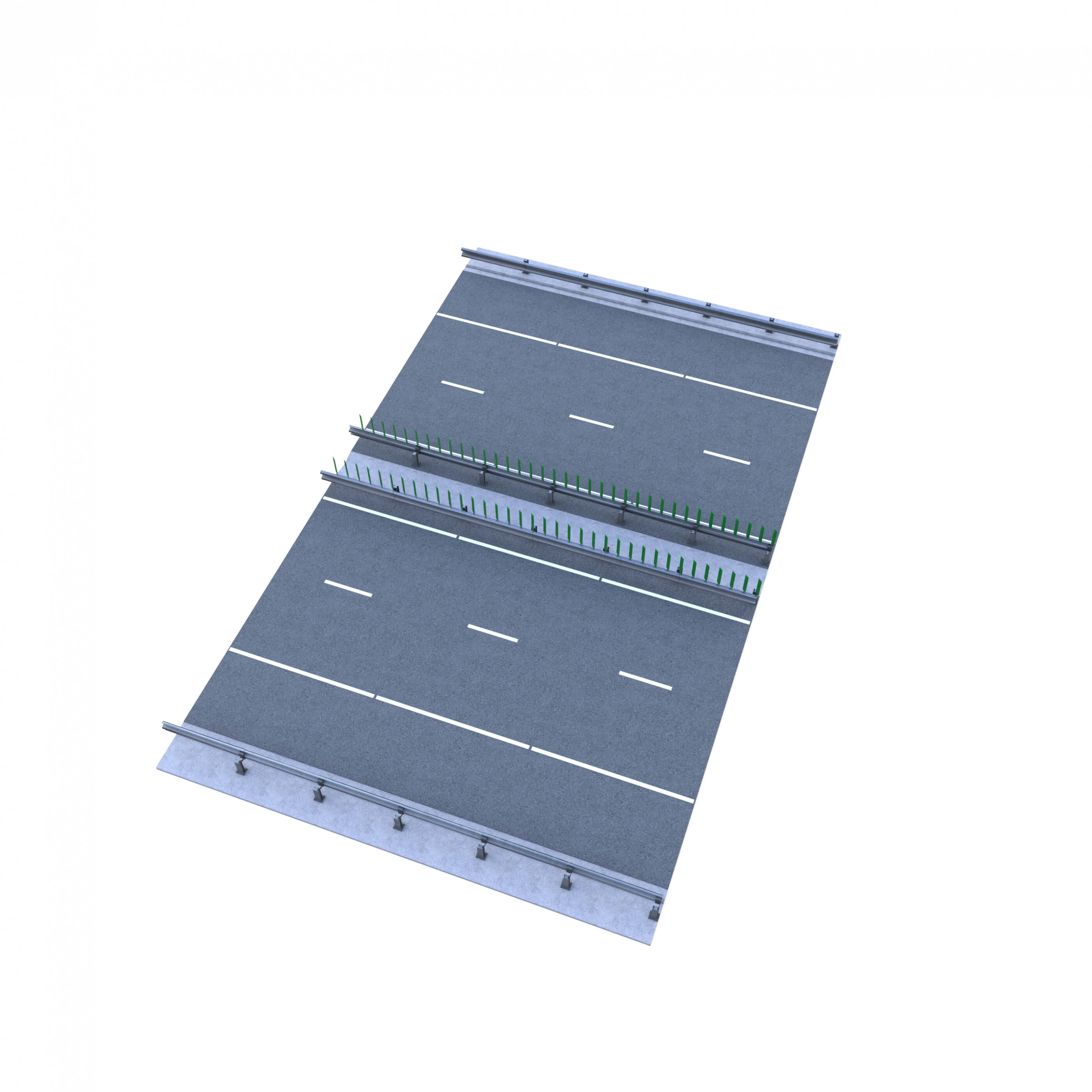Tileable Freeway V1 - 3D Model by dragosburian