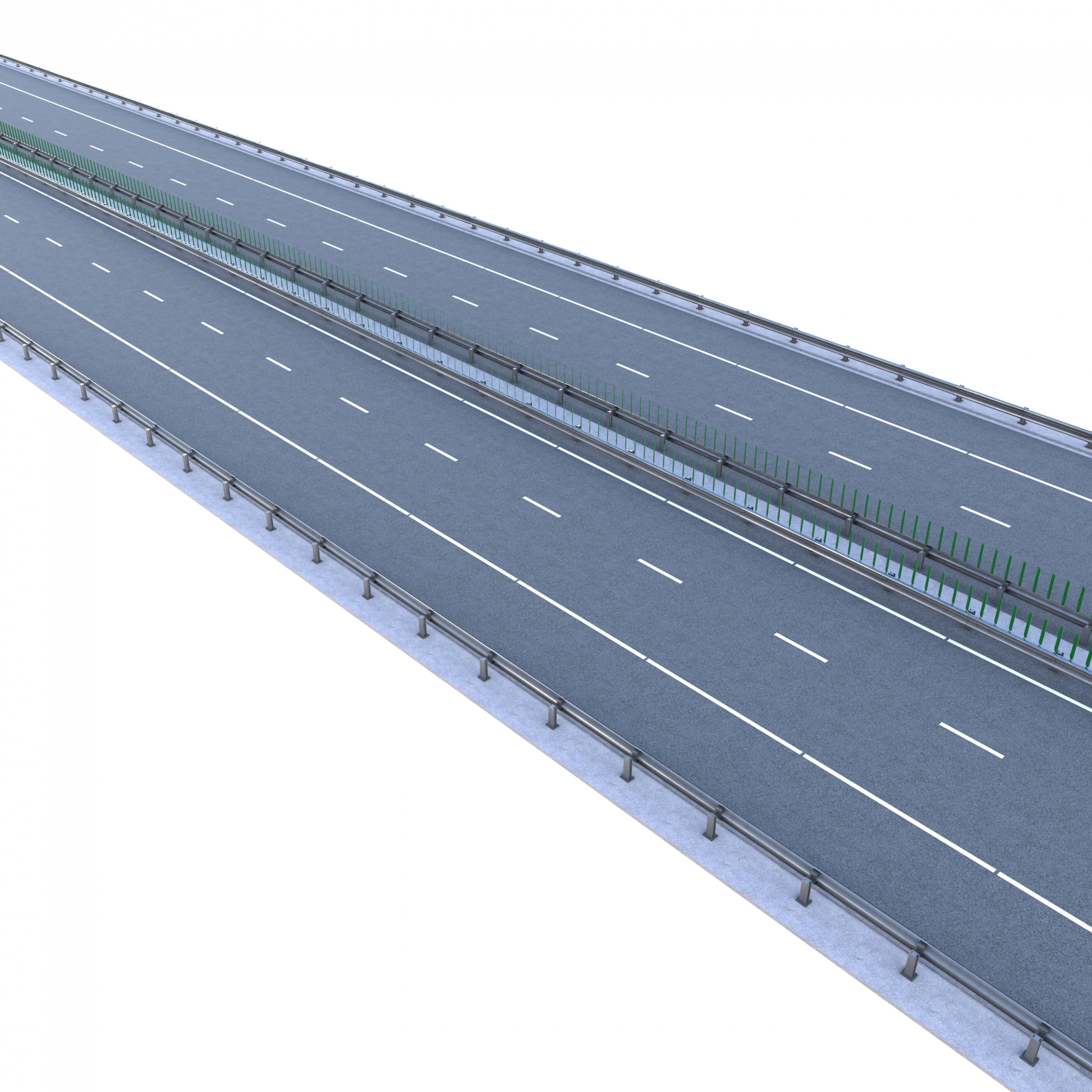 Tileable Freeway V1 - 3D Model by dragosburian