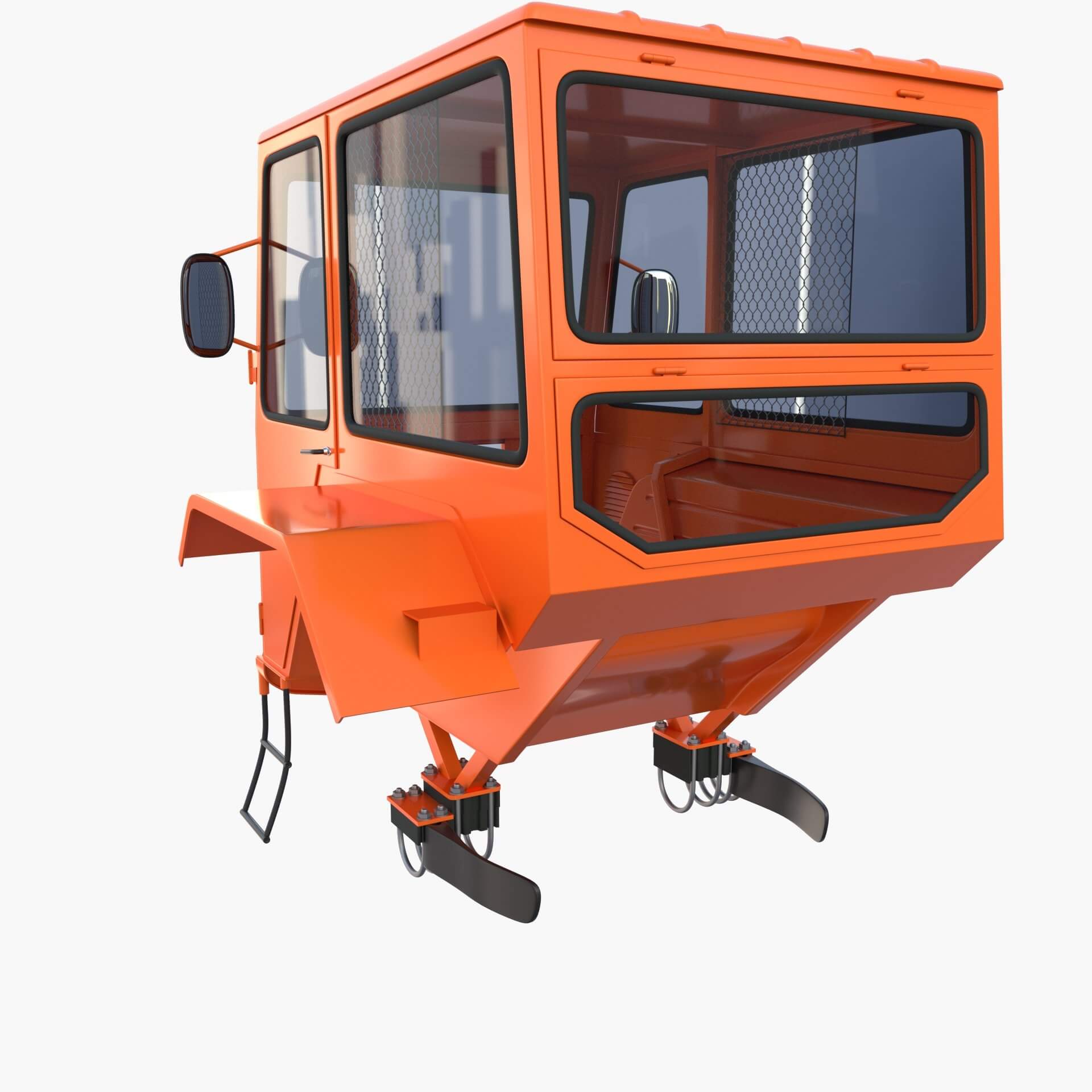 Tractor Cabin - 3D Model by dragosburian