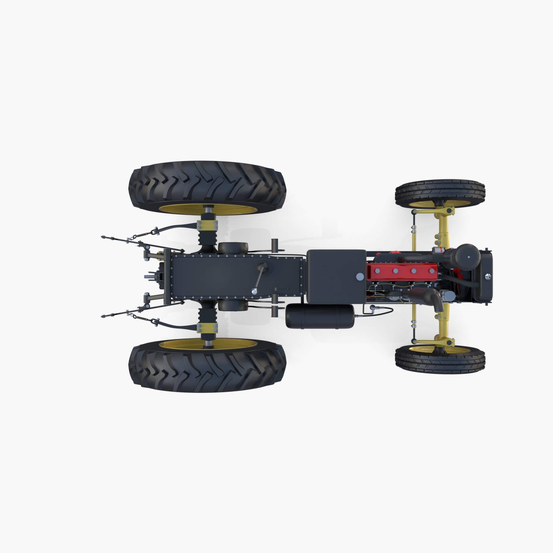 Tractor Chassis - 3D Model by dragosburian