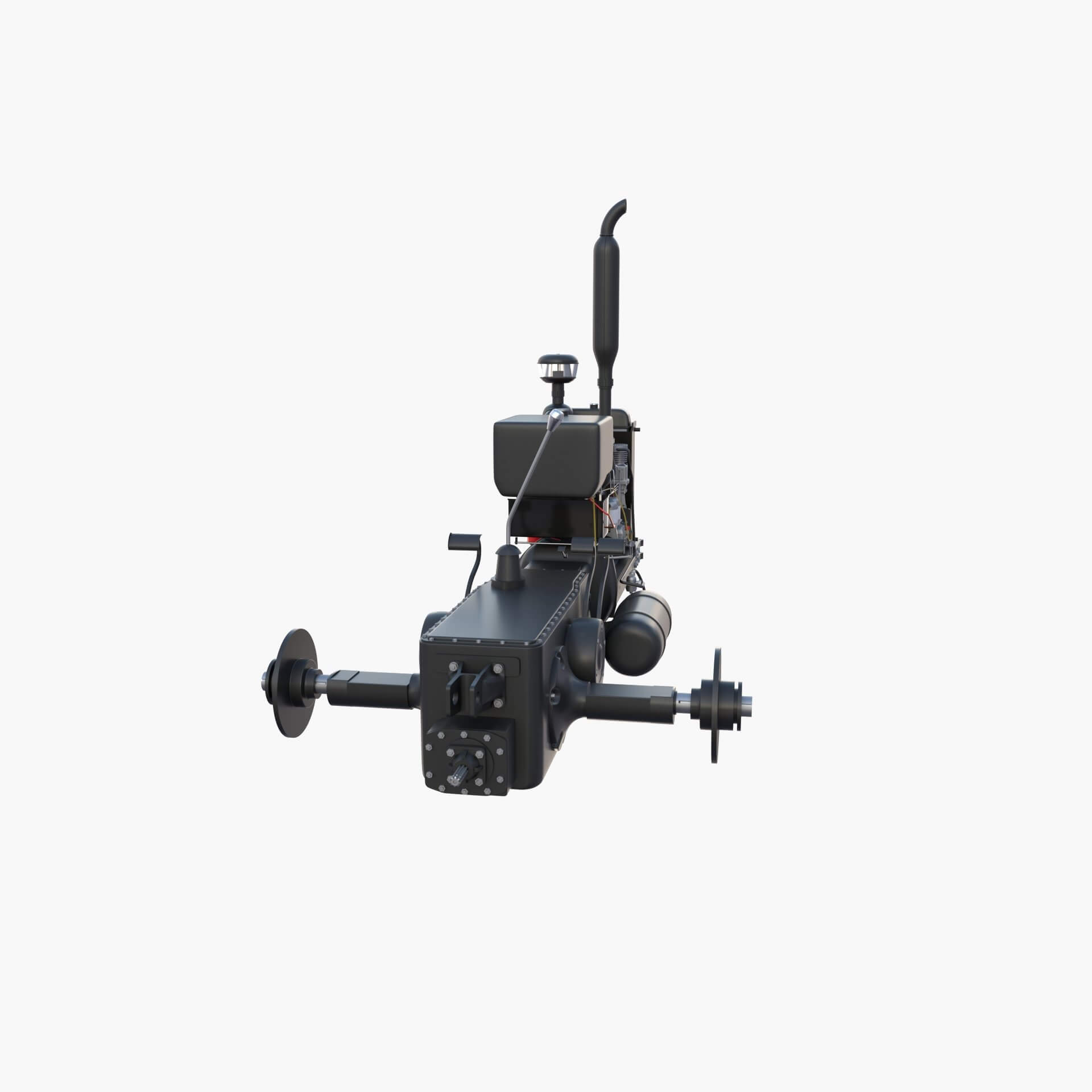 Tractor Drivetrain - 3D Model by dragosburian