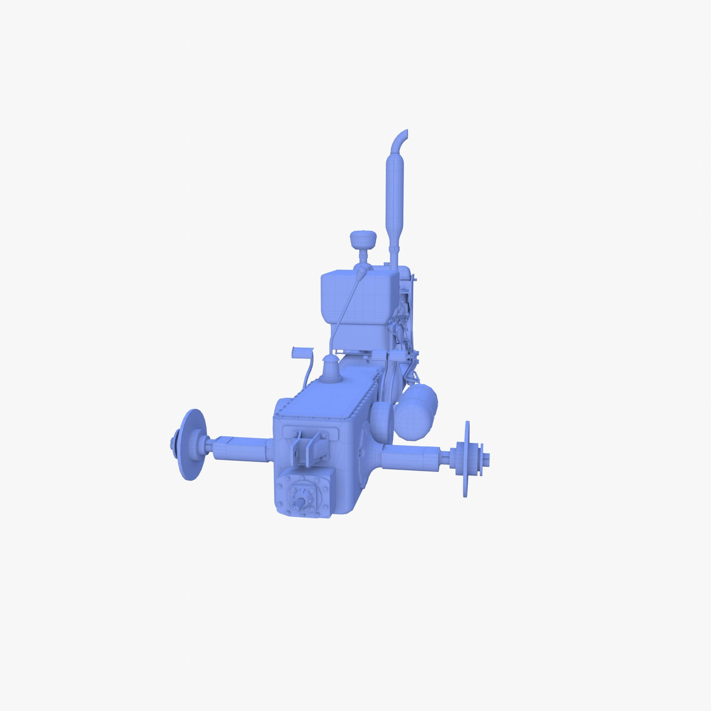 Tractor Drivetrain - 3D Model by dragosburian