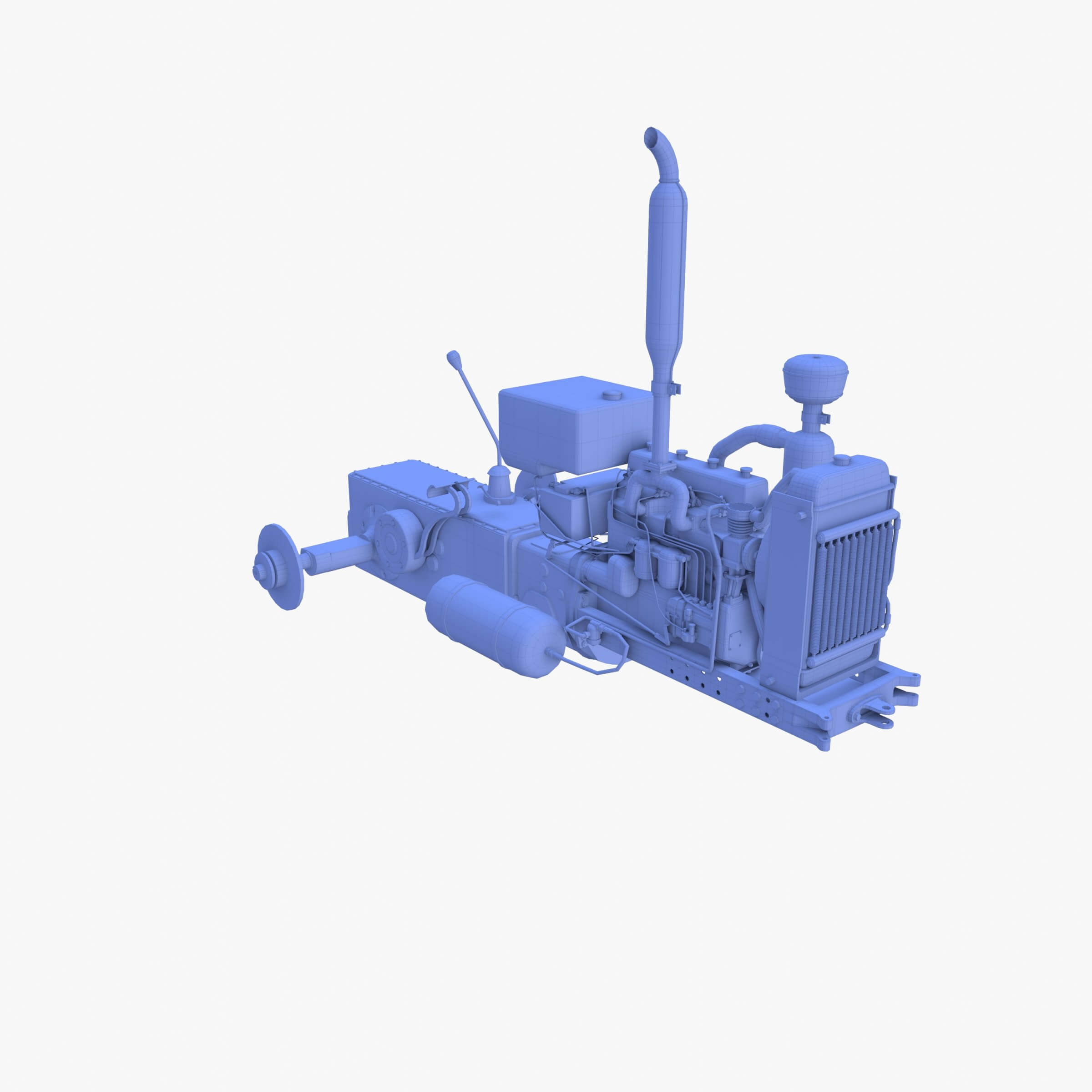 Tractor Drivetrain - 3D Model by dragosburian
