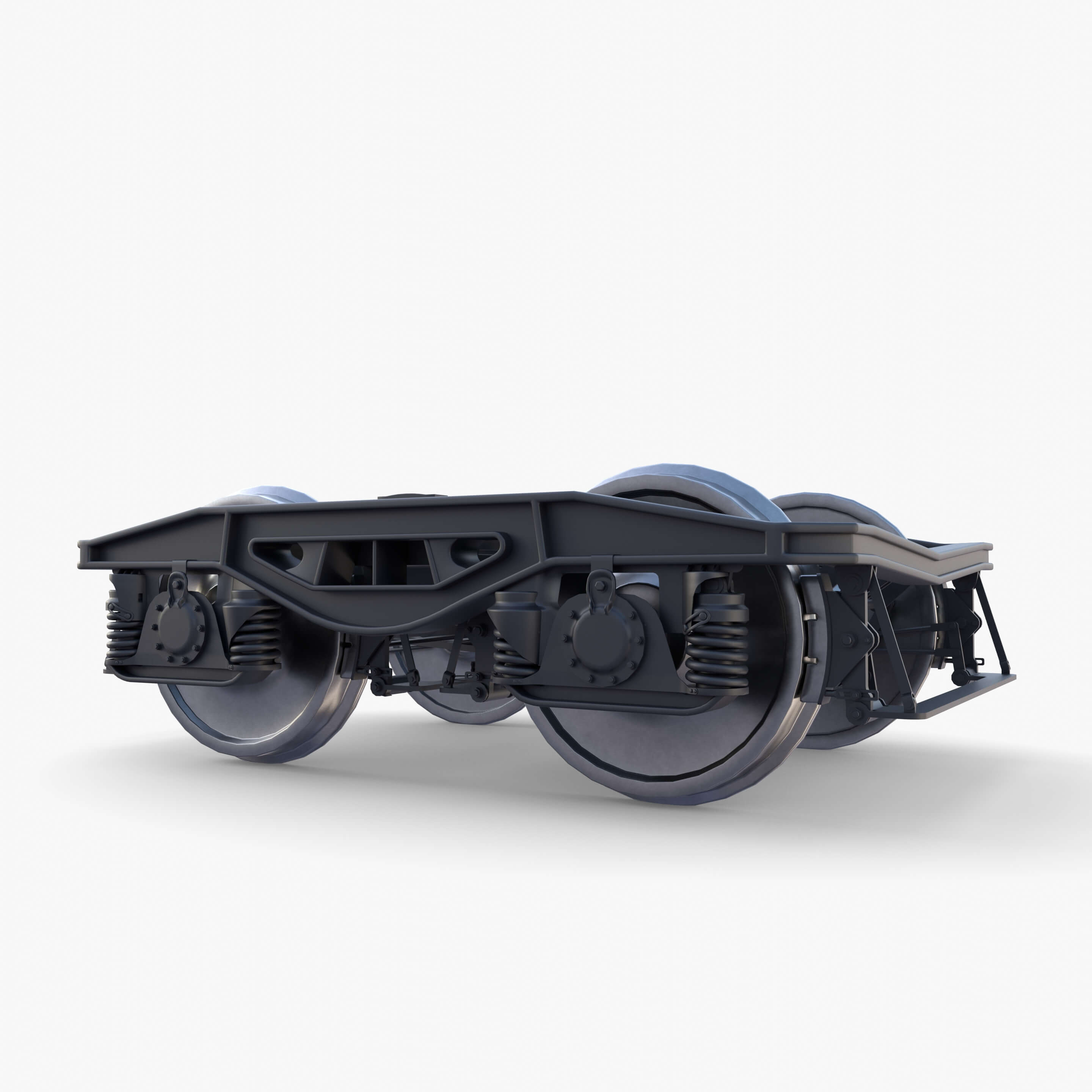 Train Car Bogie V1 - 3D Model by dragosburian