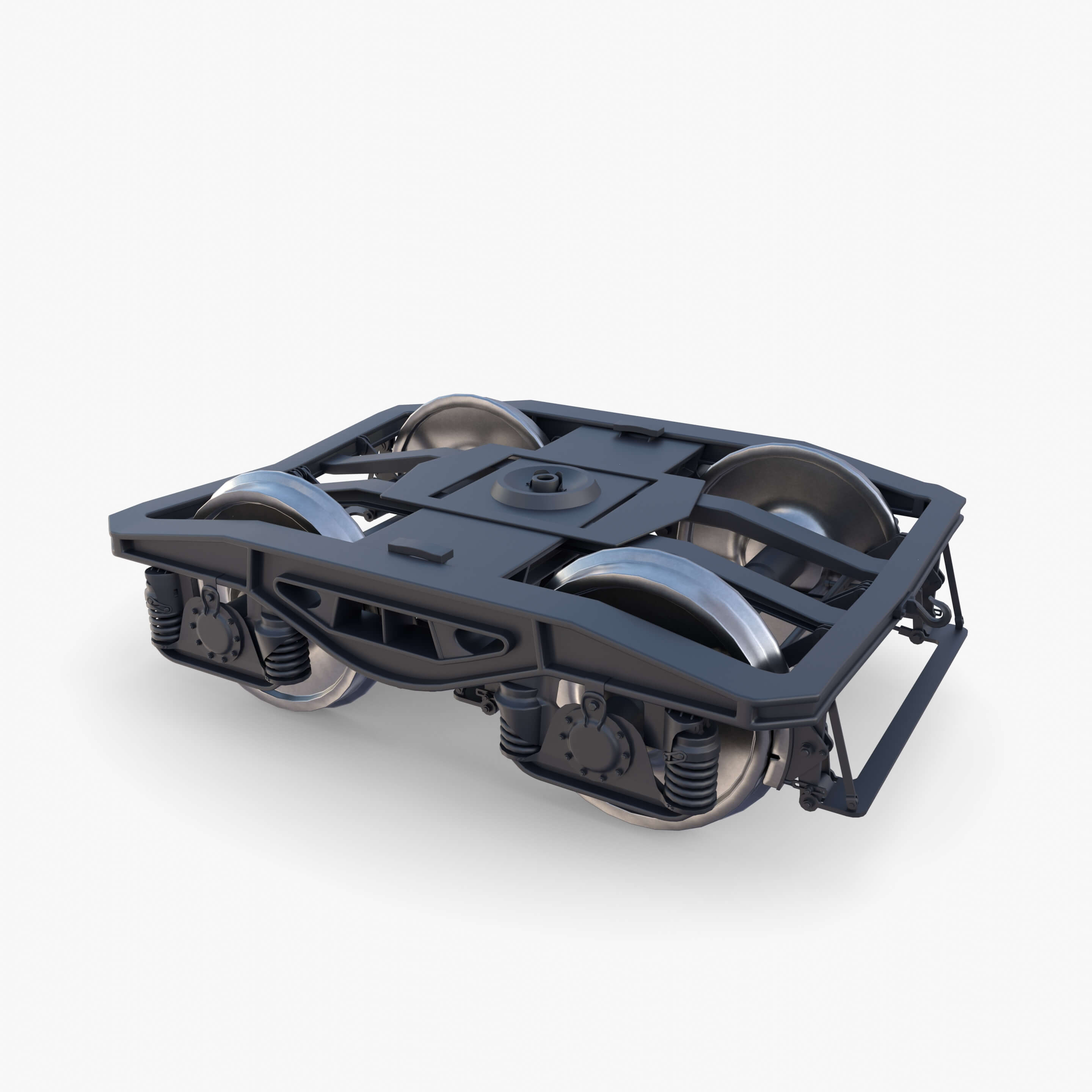 Train Car Bogie V1 - 3D Model by dragosburian