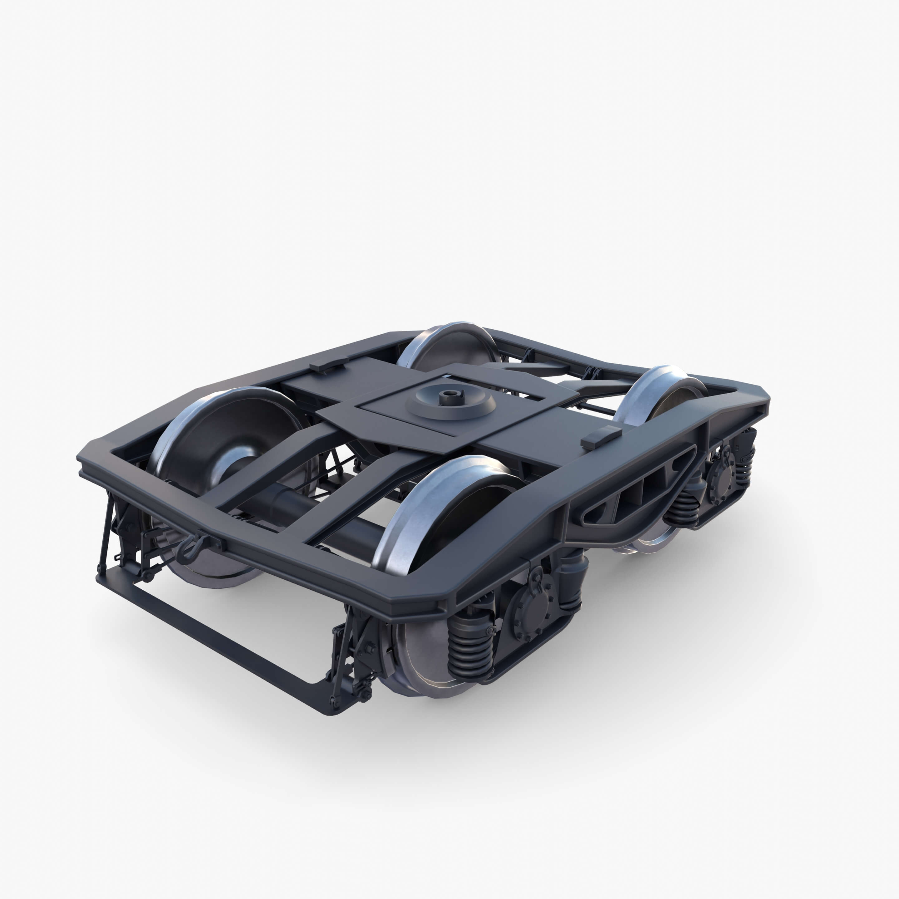 Train Car Bogie V1 - 3D Model by dragosburian