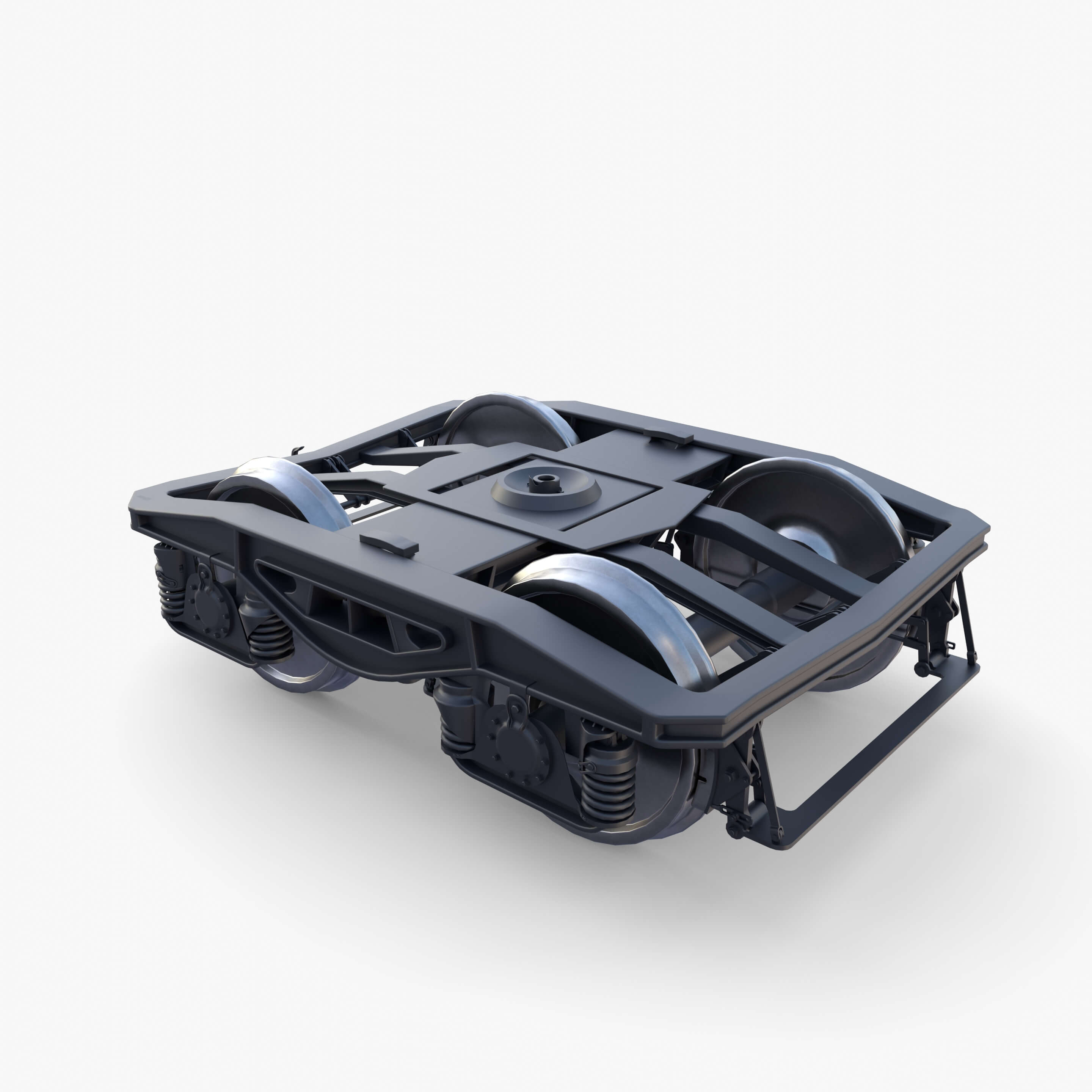 Train Car Bogie V1 - 3D Model by dragosburian