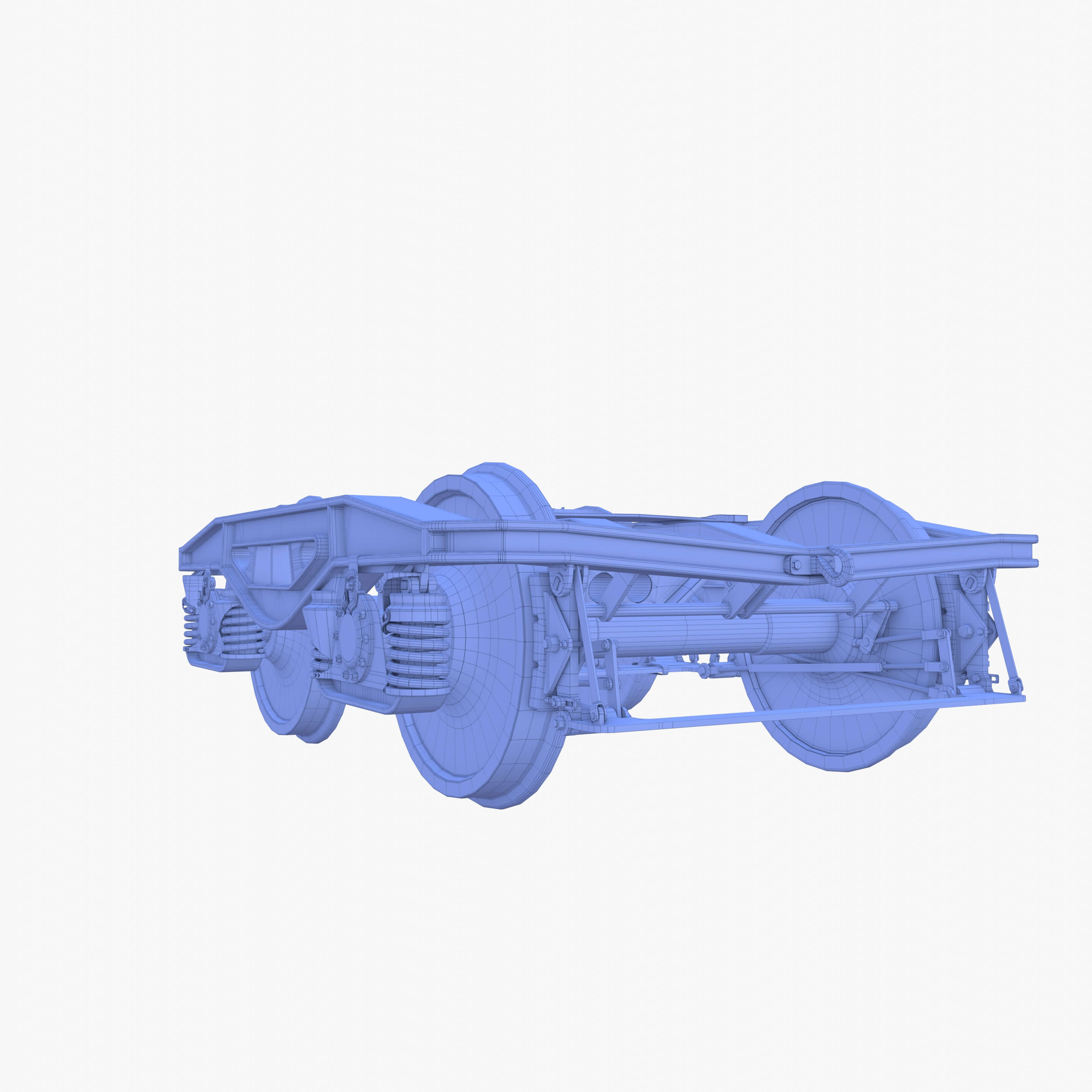 Train Car Bogie V1 - 3D Model by dragosburian