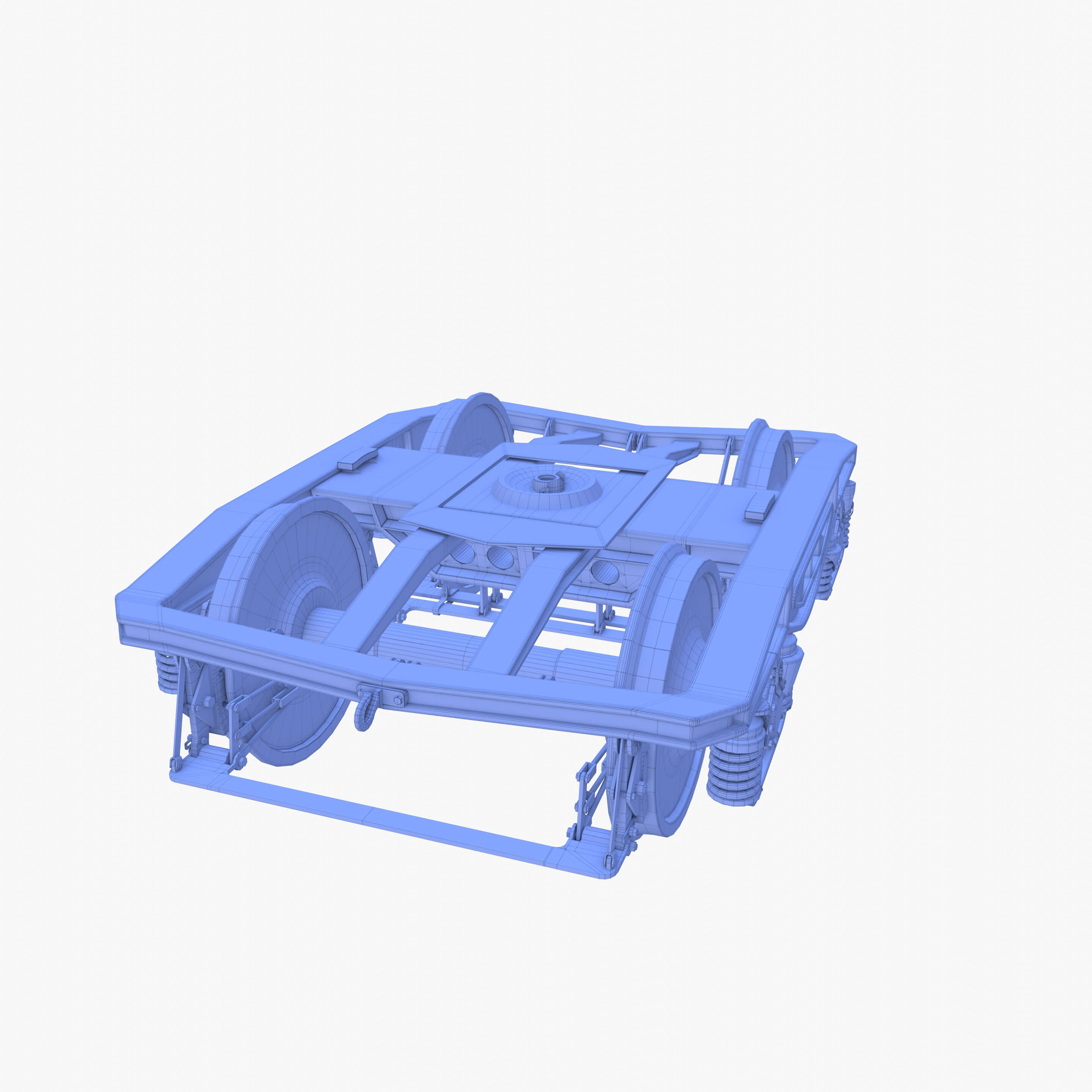 Train Car Bogie V1 - 3D Model by dragosburian