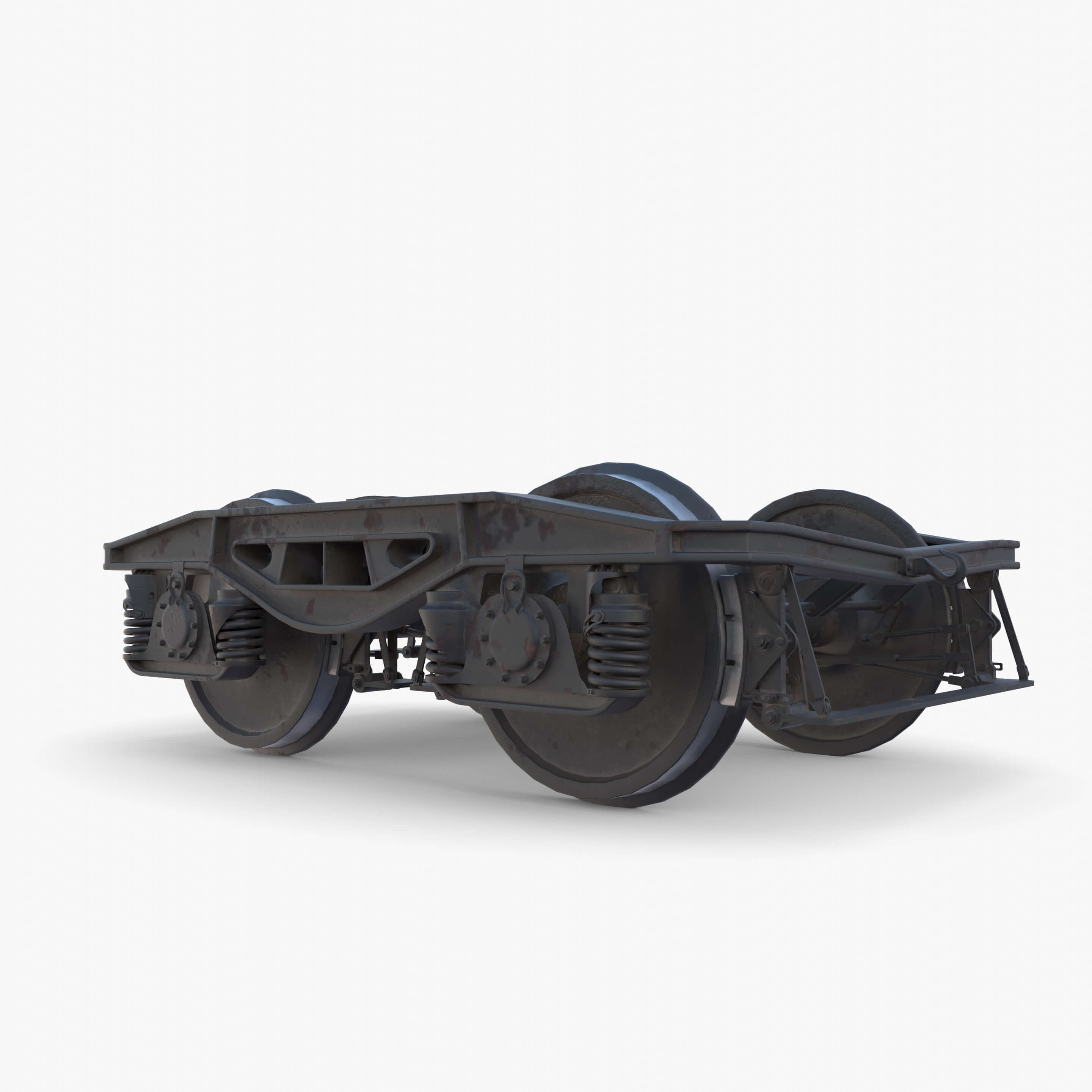 Train Car Bogie V2 - 3D Model by dragosburian