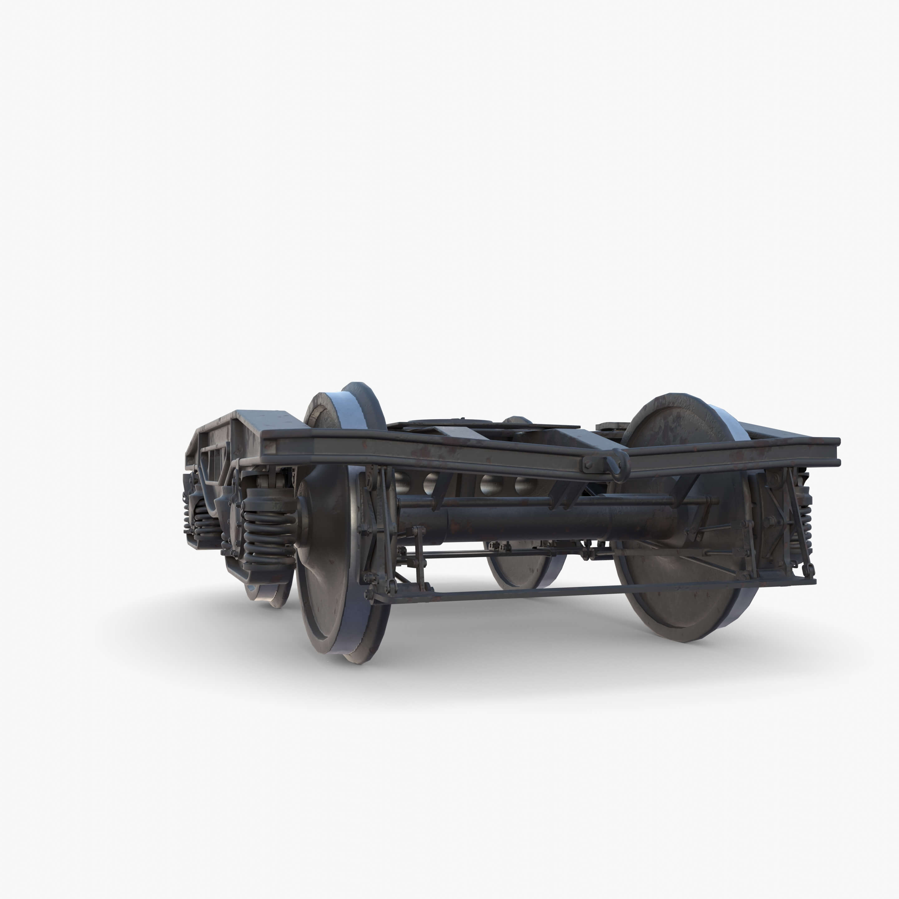 Train Car Bogie V2 - 3D Model by dragosburian
