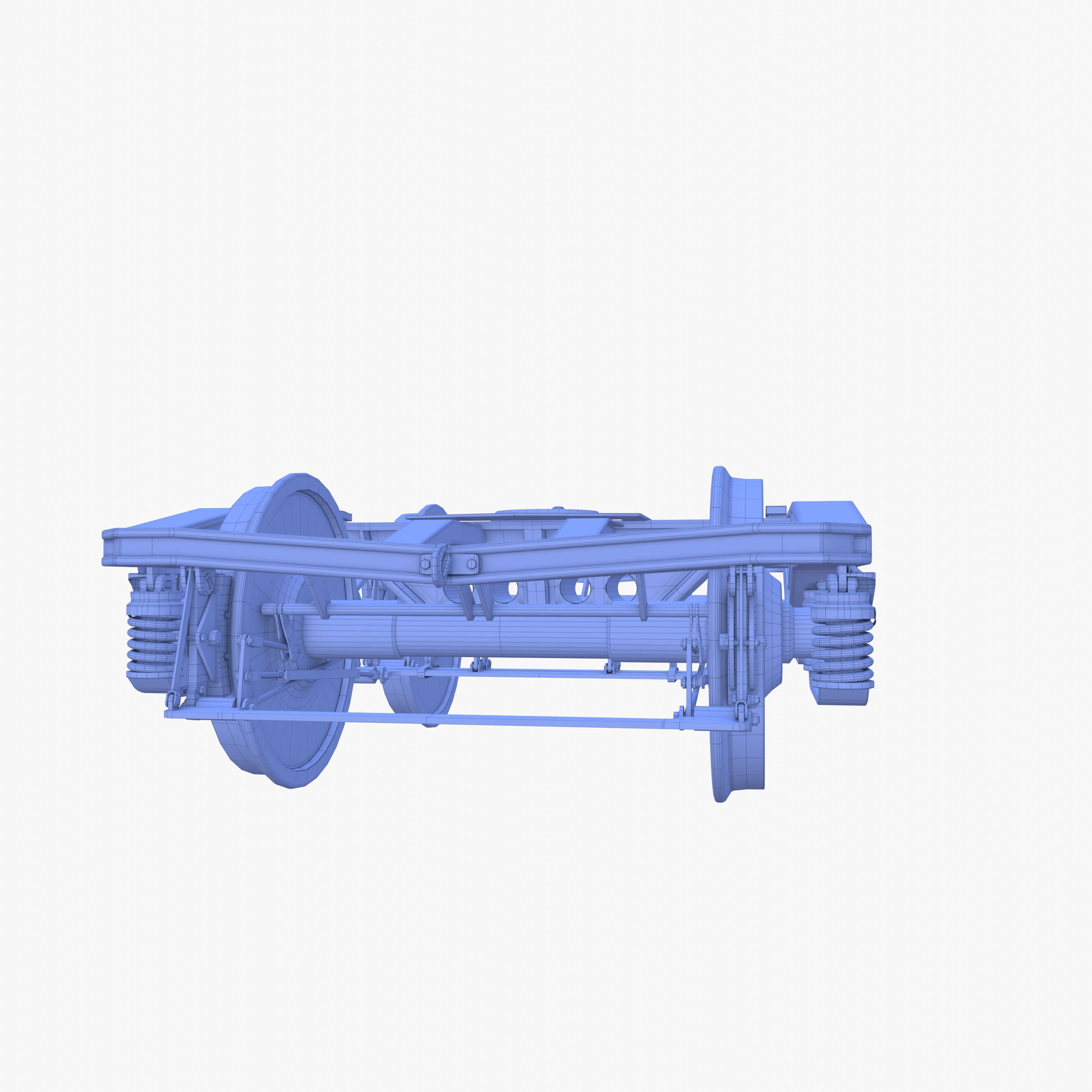 Train Car Bogie V2 - 3D Model by dragosburian