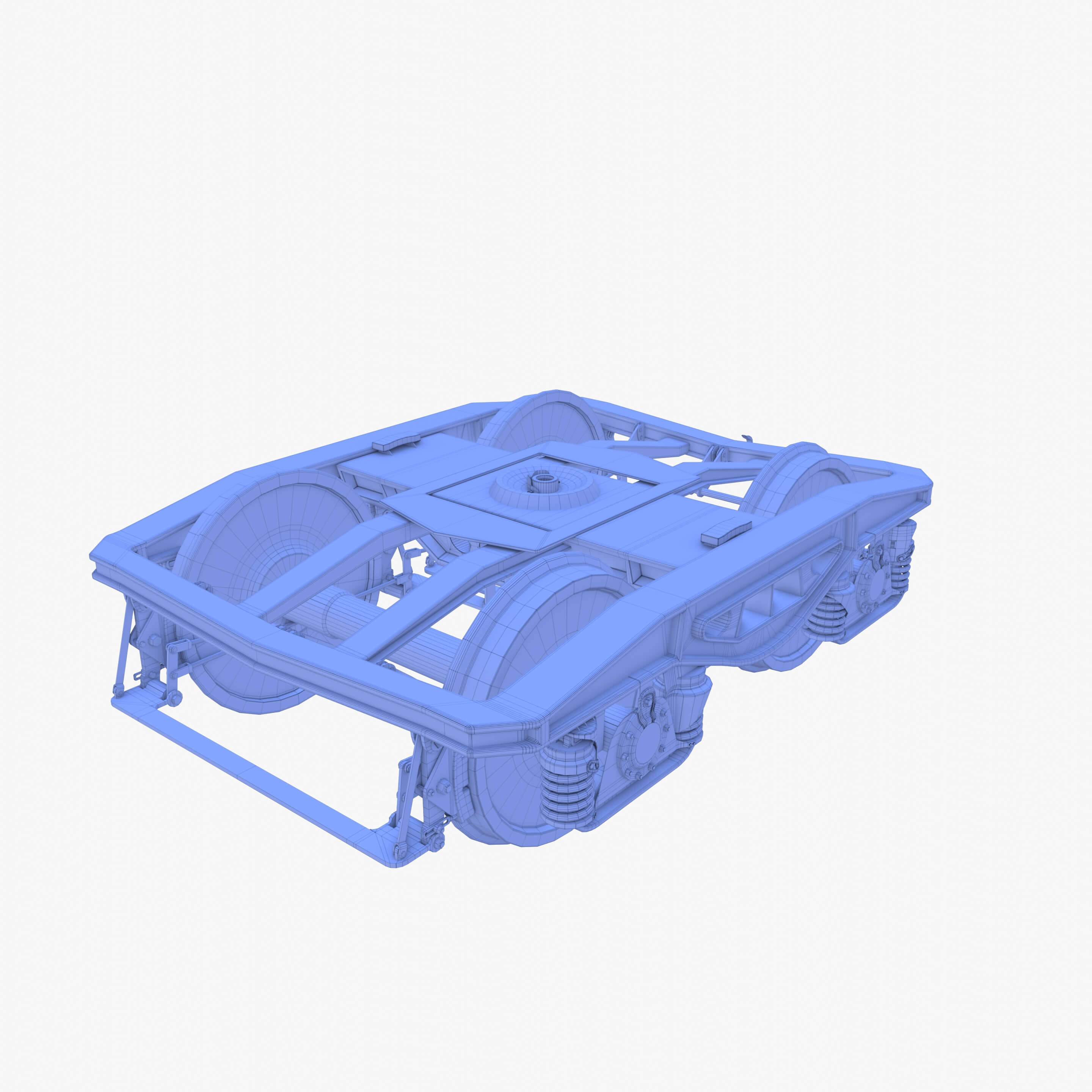 Train Car Bogie V2 - 3D Model by dragosburian