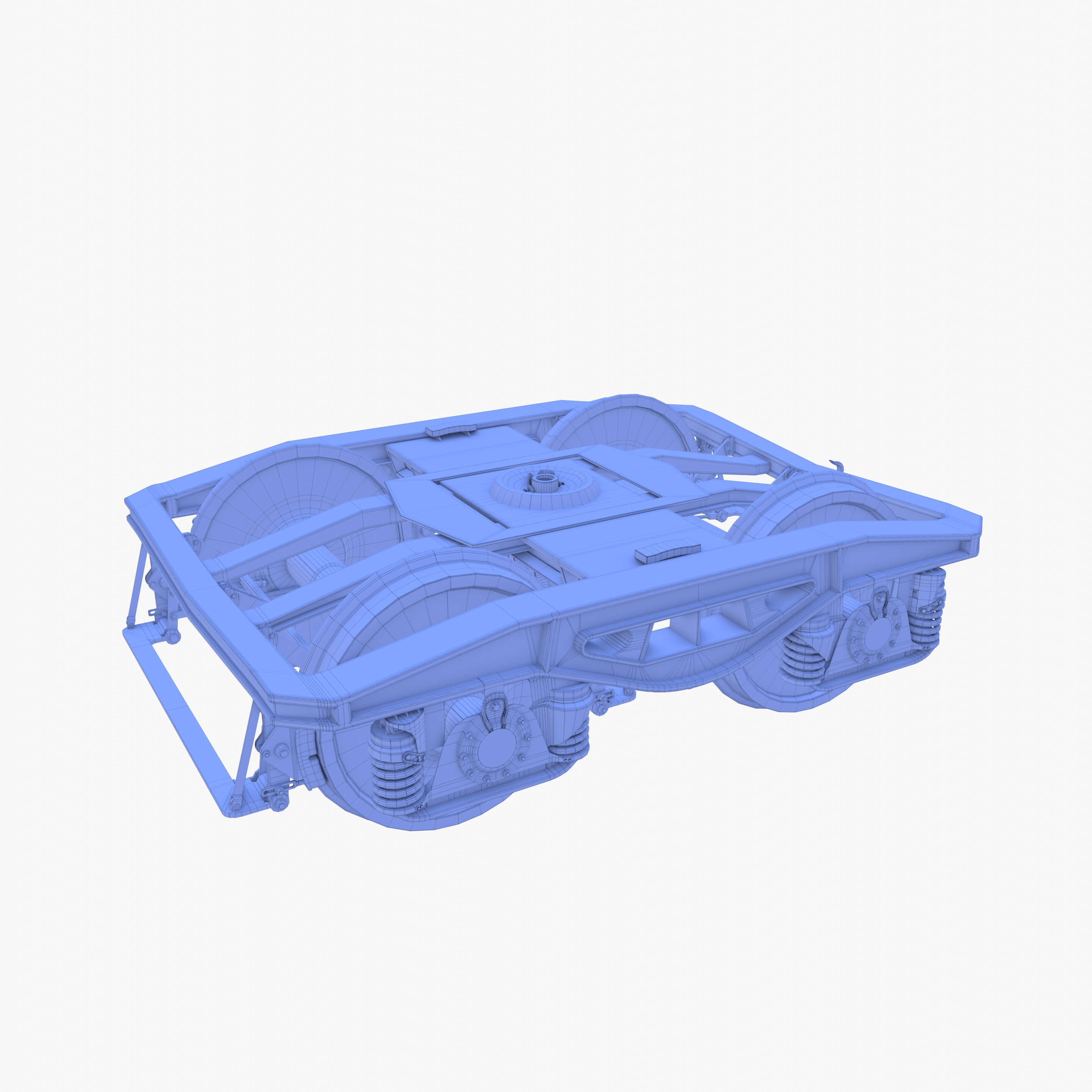 Train Car Bogie V2 - 3D Model by dragosburian