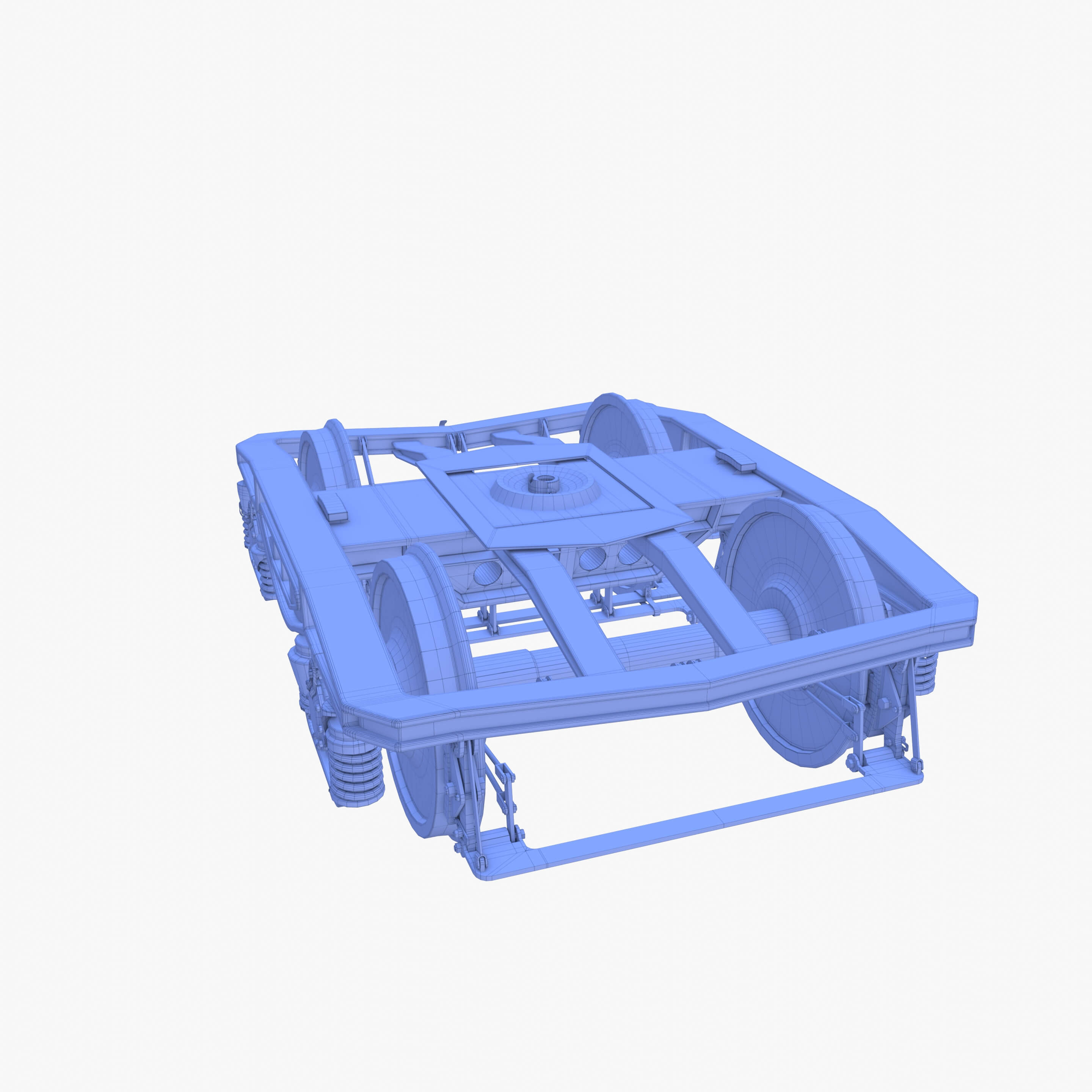 Train Car Bogie V2 - 3D Model by dragosburian