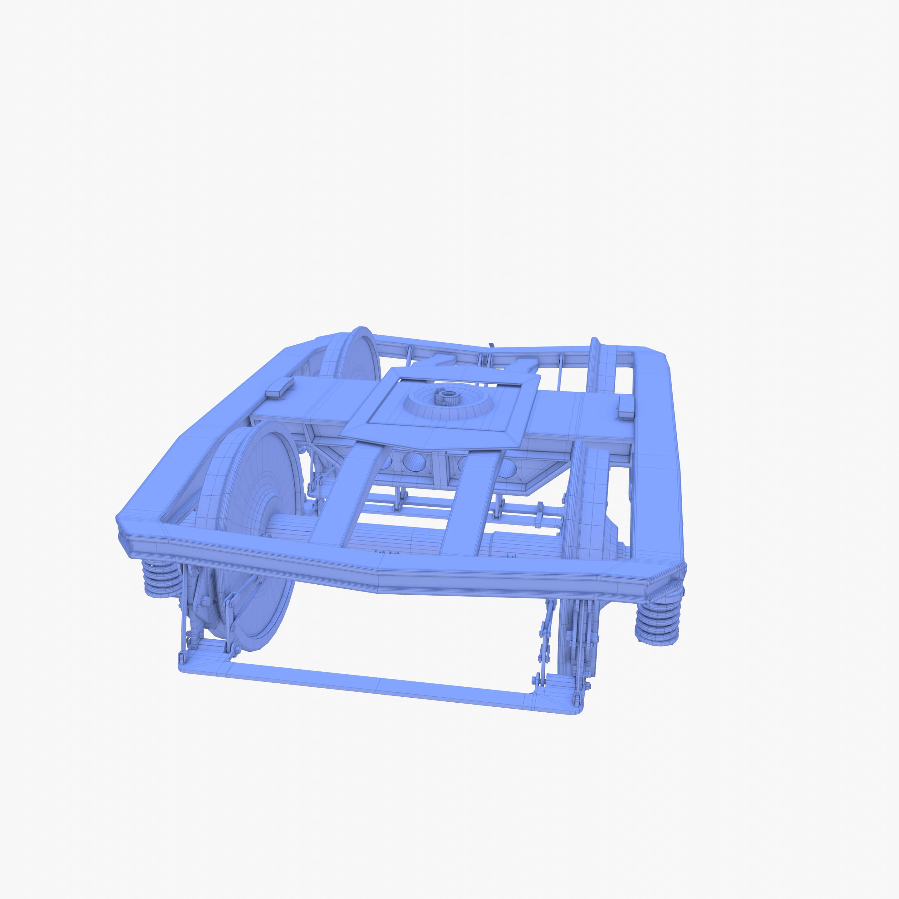 Train Car Bogie V2 - 3D Model by dragosburian