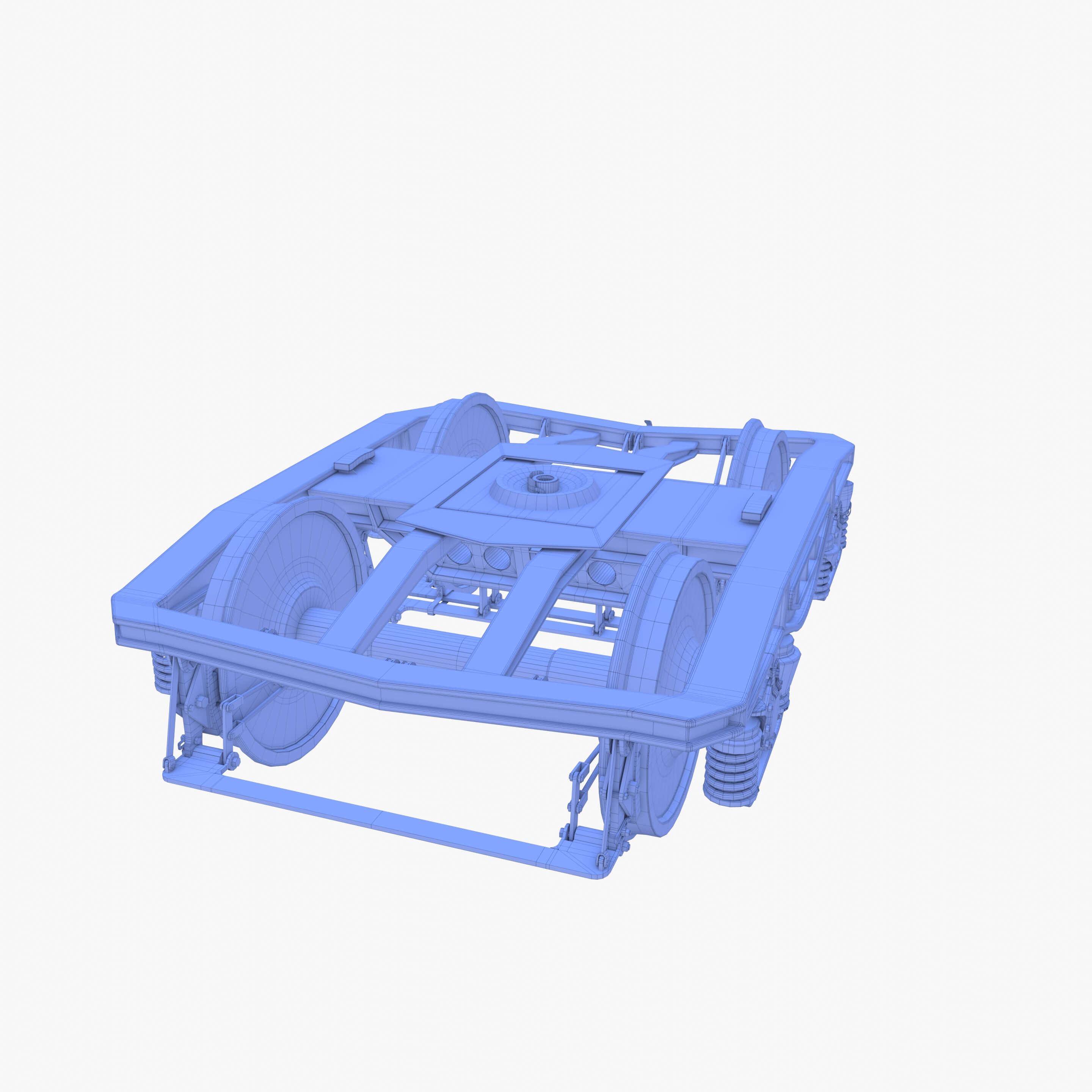Train Car Bogie V2 - 3D Model by dragosburian