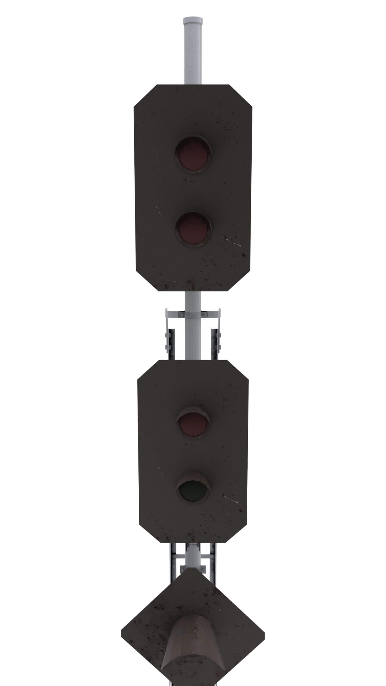 Train Traffic Light 14 - 3D Model by dragosburian