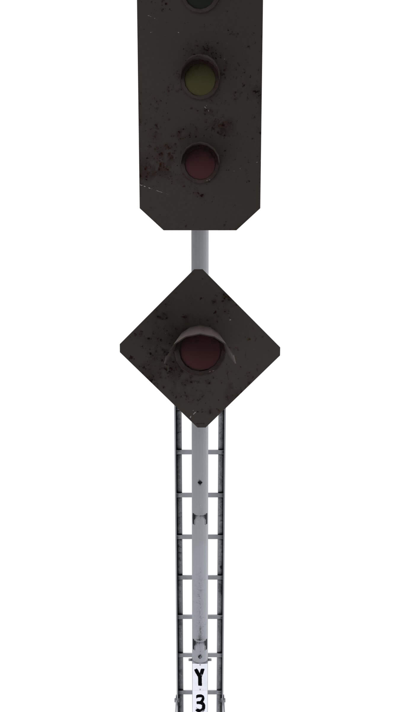 Train Traffic Light 17 - 3D Model by dragosburian