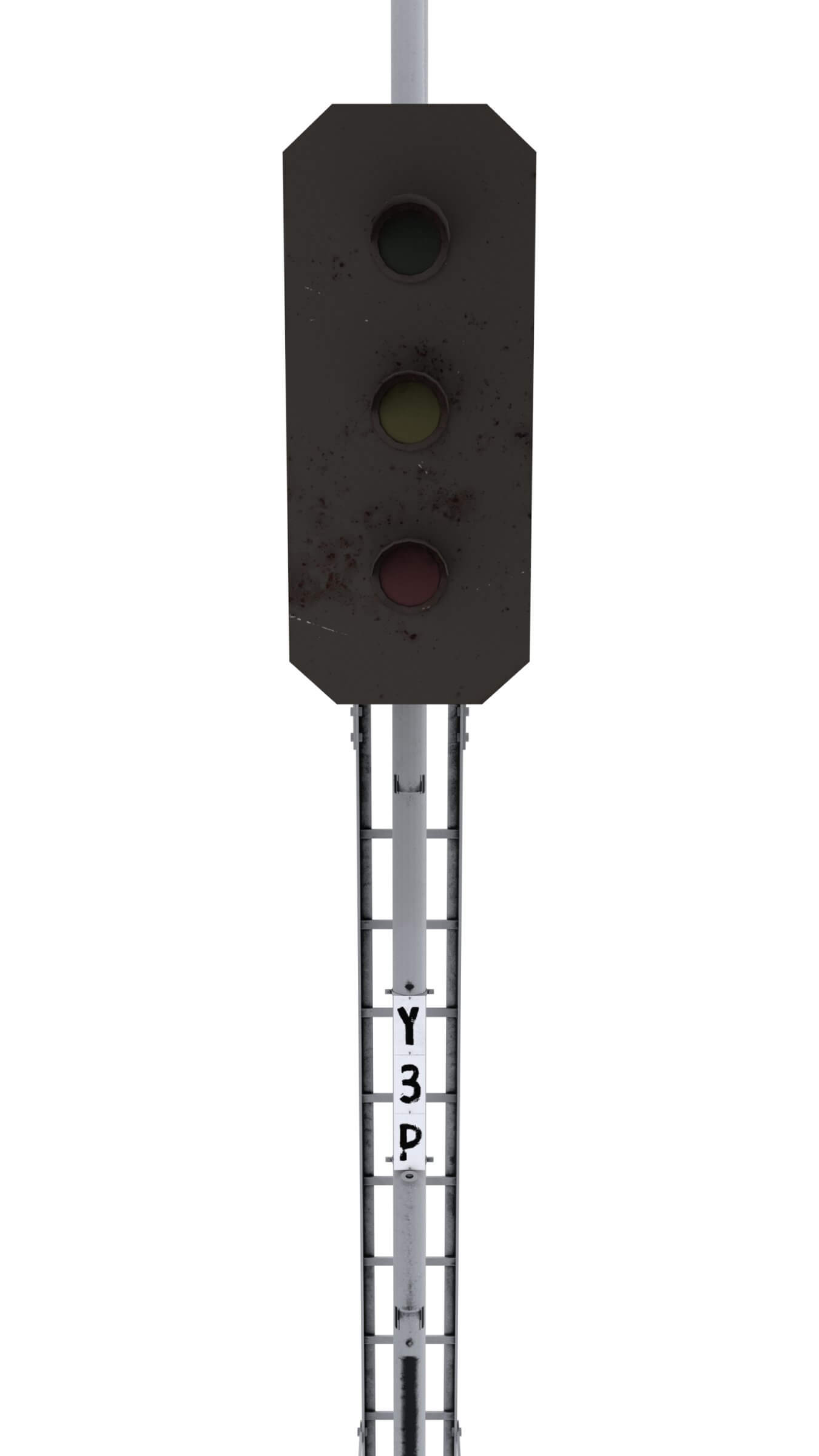 Train Traffic Light 8 - 3D Model by dragosburian
