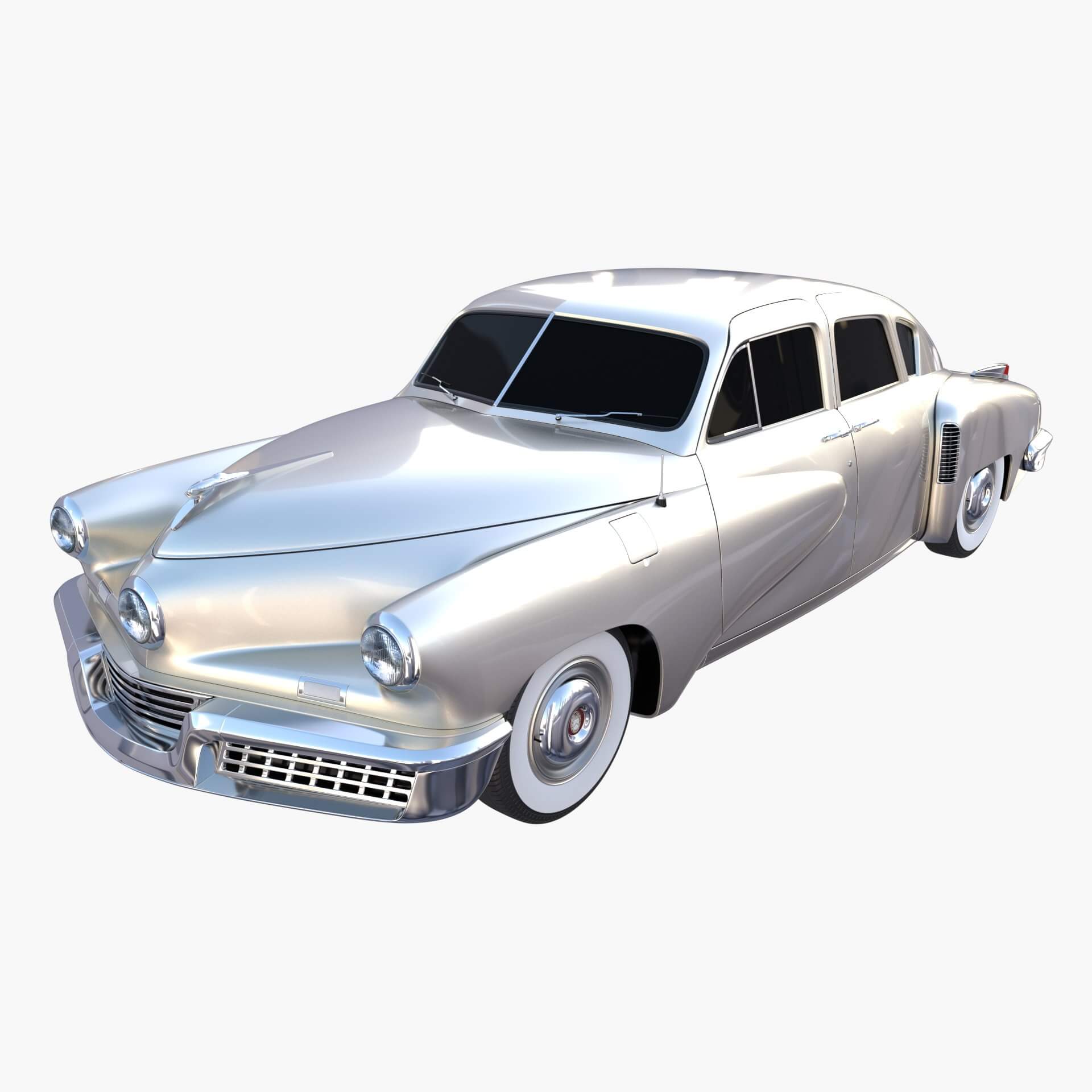 Tucker 48 Gray - 3D Model by dragosburian