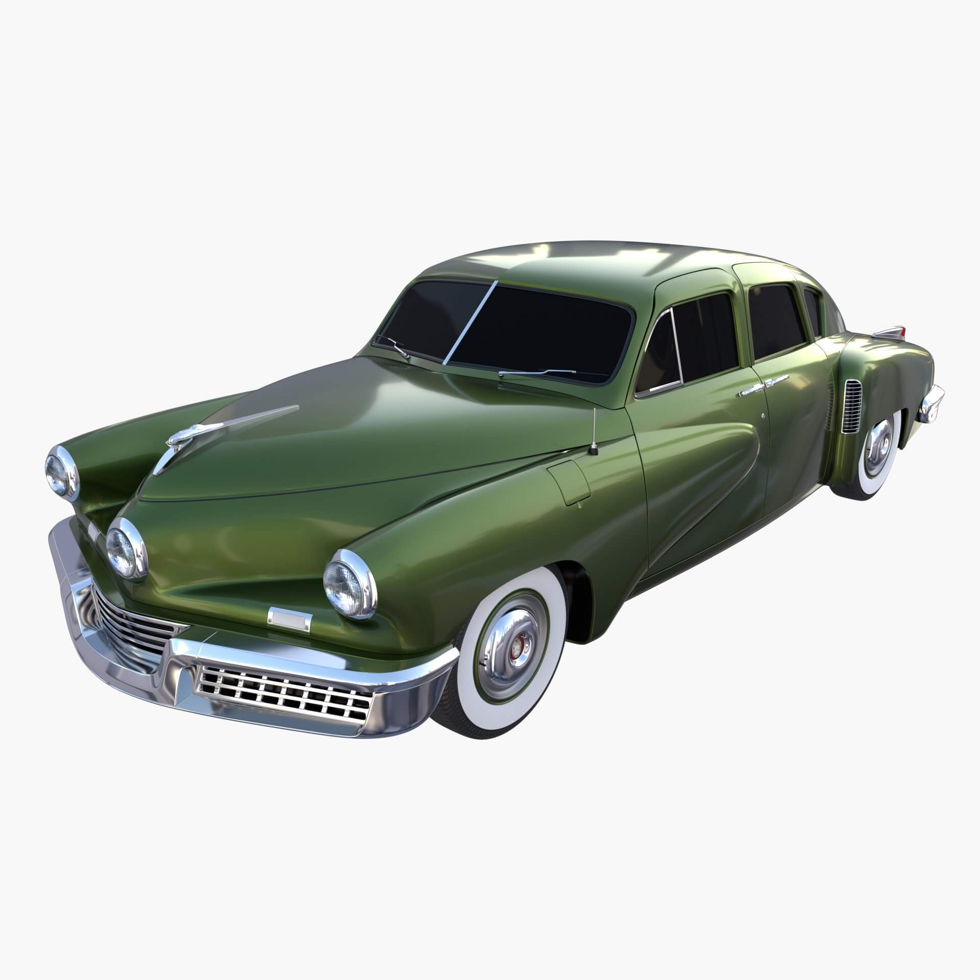 Tucker 48 Green - 3D Model by dragosburian
