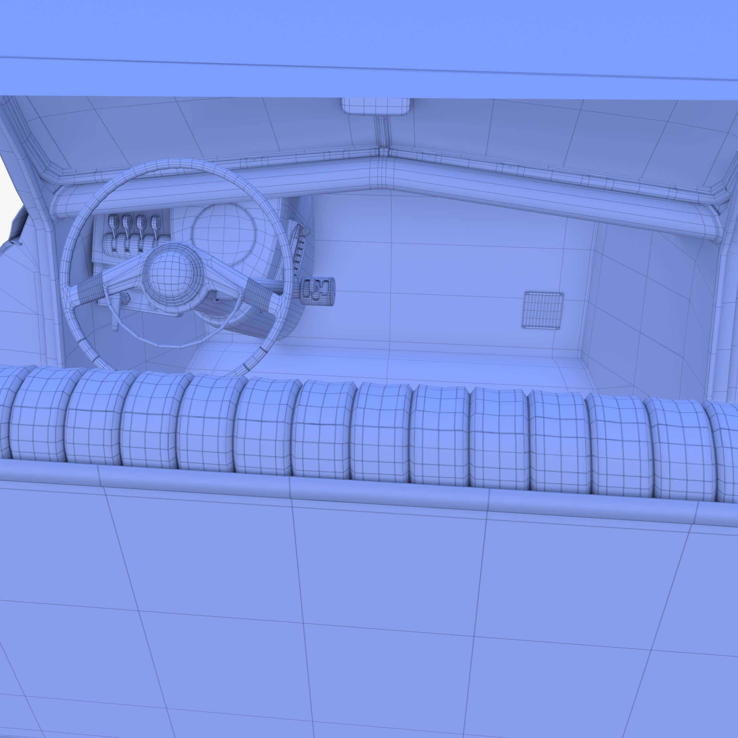 Tucker 48 Red with Interior - 3D Model by dragosburian