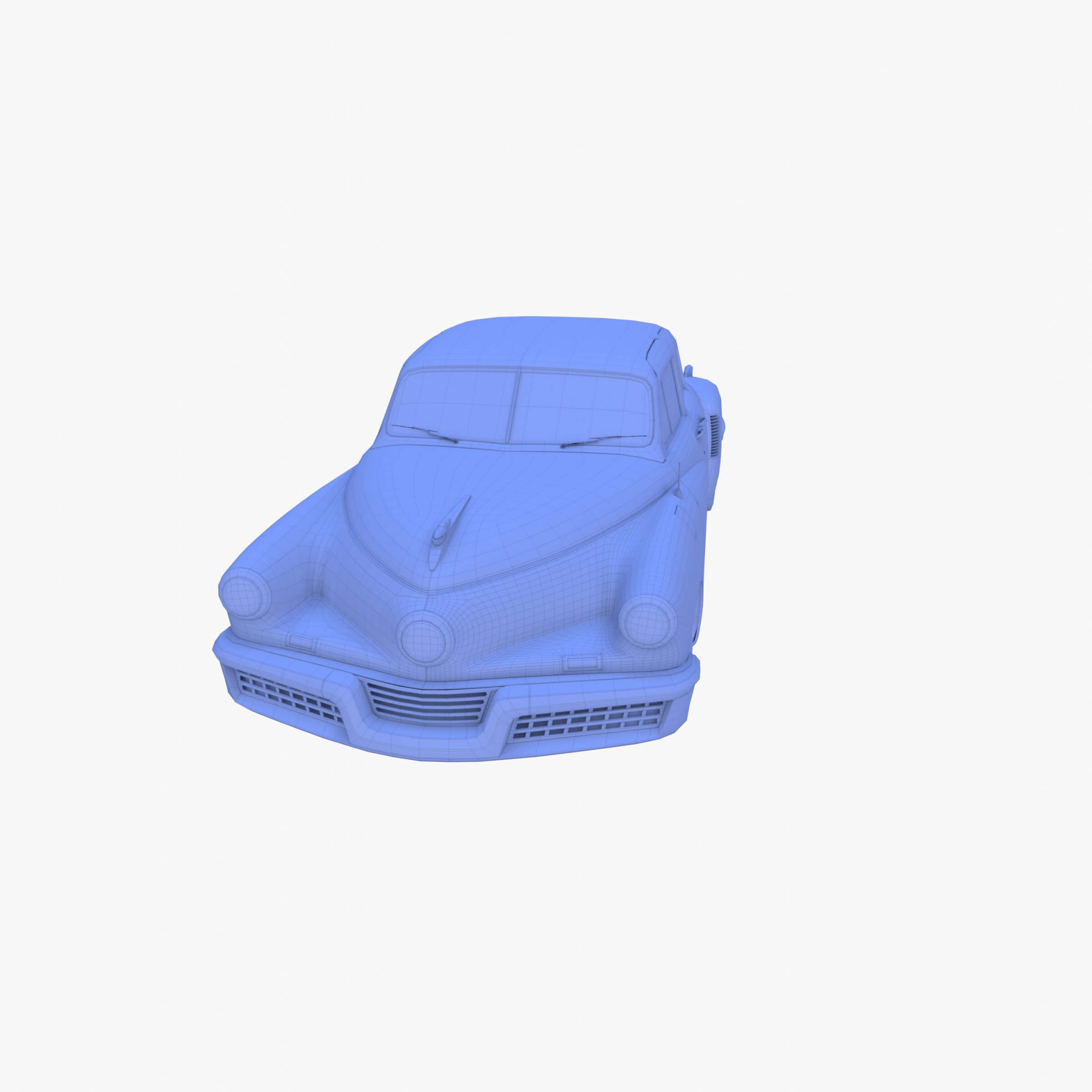 Tucker 48 Red - 3D Model by dragosburian