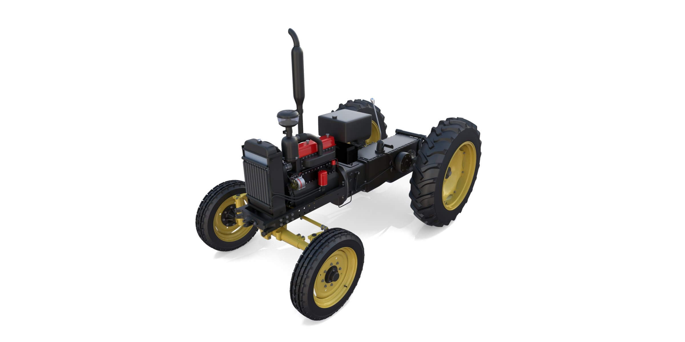 U650 Tractor V1 - 3D Model by dragosburian