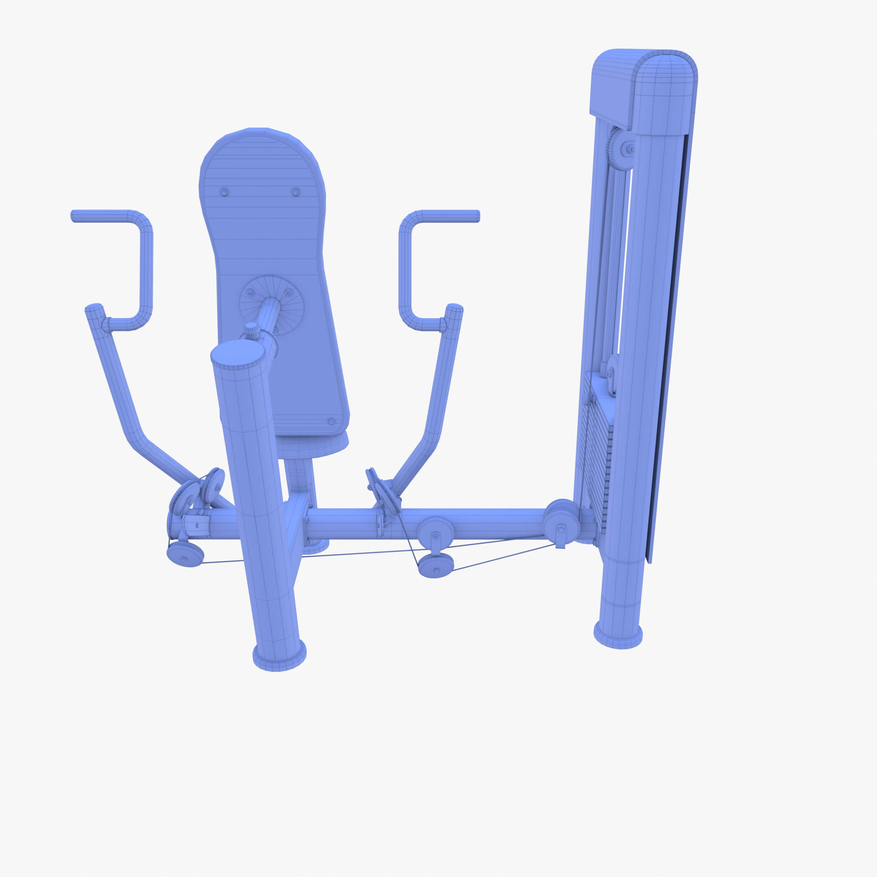 Vertical Chest Machine - 3D Model by dragosburian