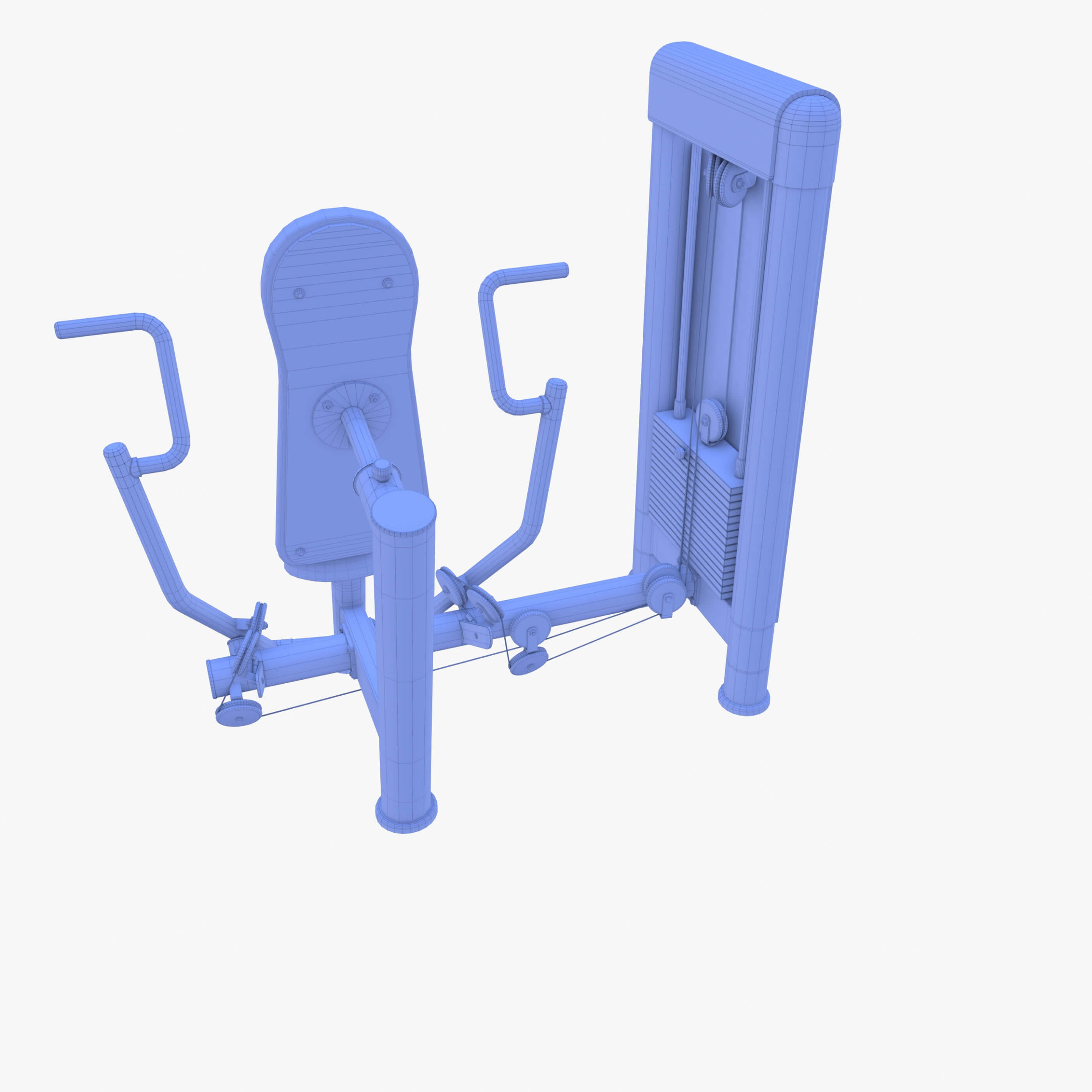 Vertical Chest Machine - 3D Model by dragosburian