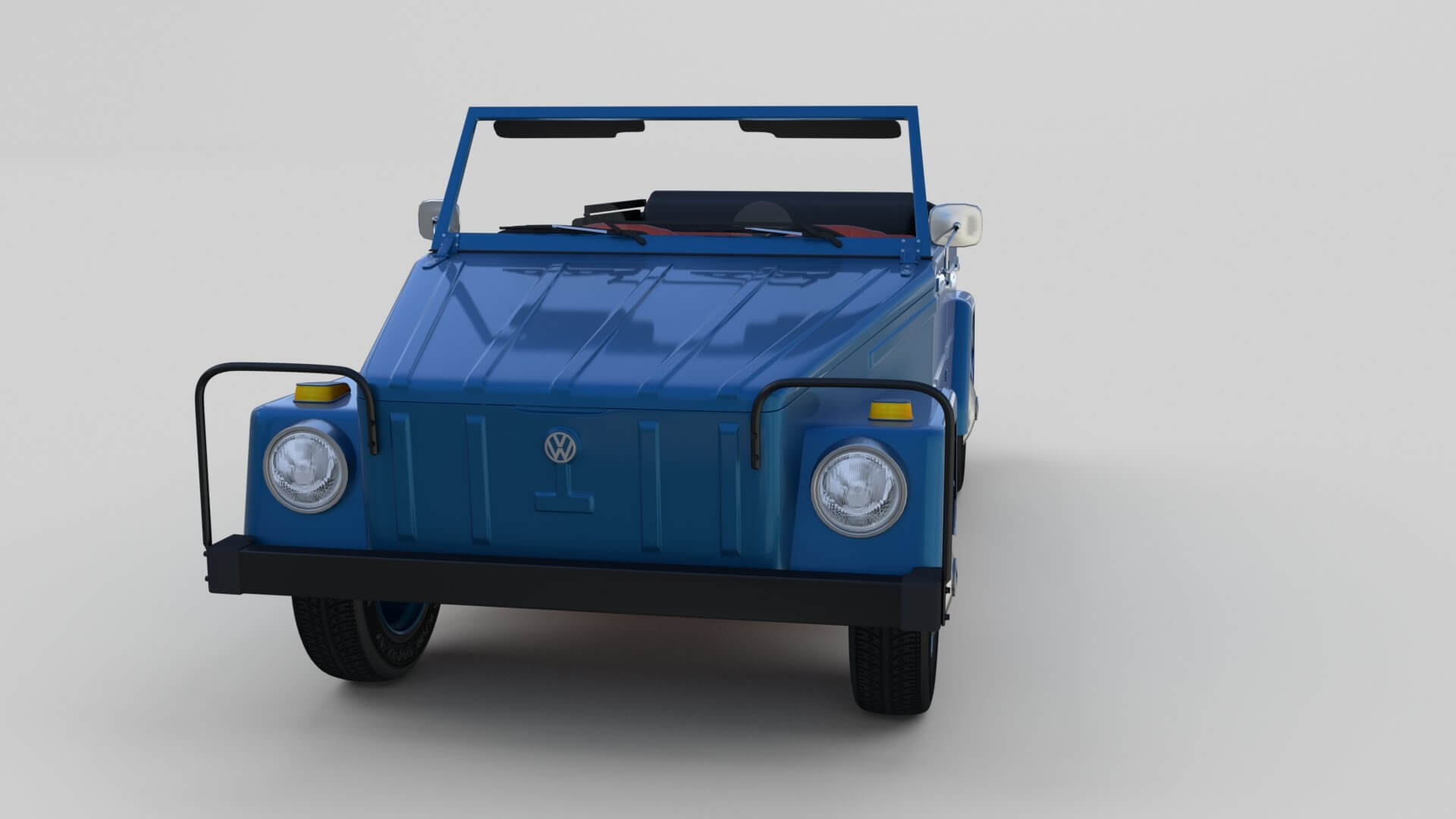 VW 181 Thing with Interior - 3D Model by dragosburian