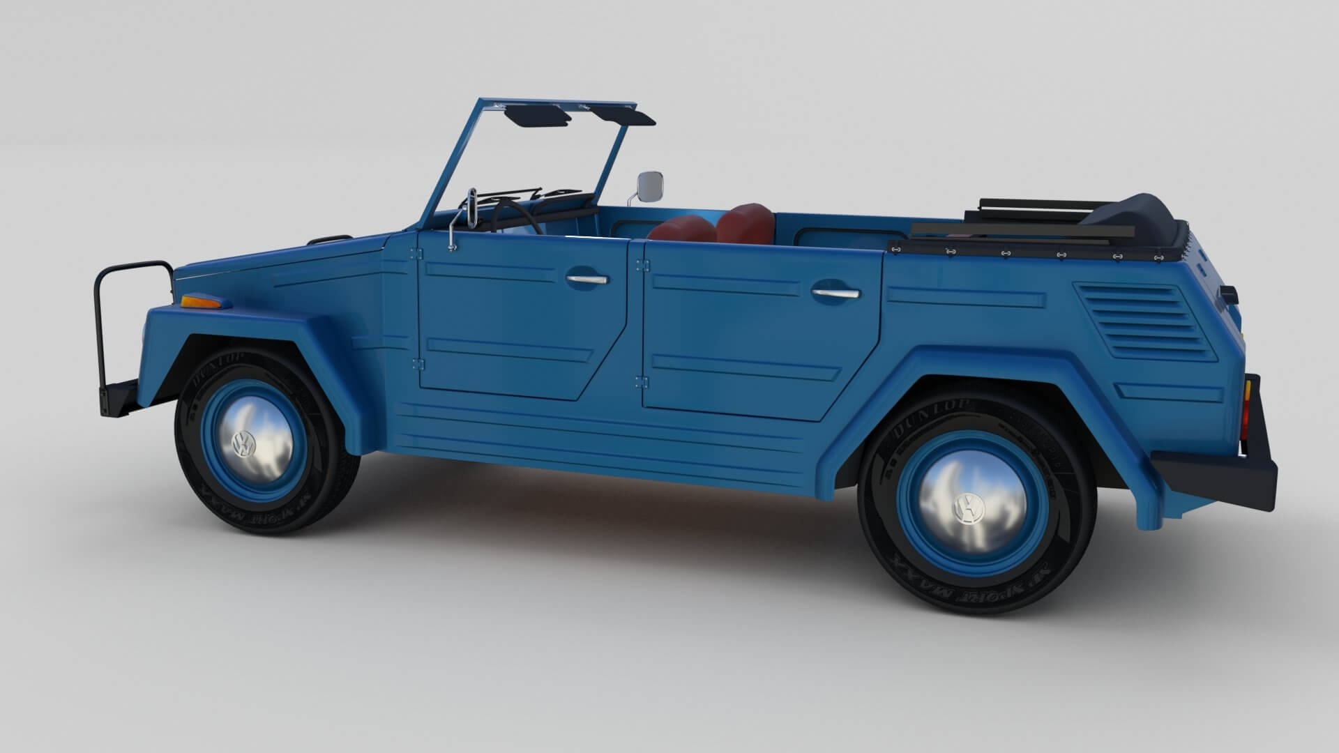 VW 181 Thing with Interior - 3D Model by dragosburian