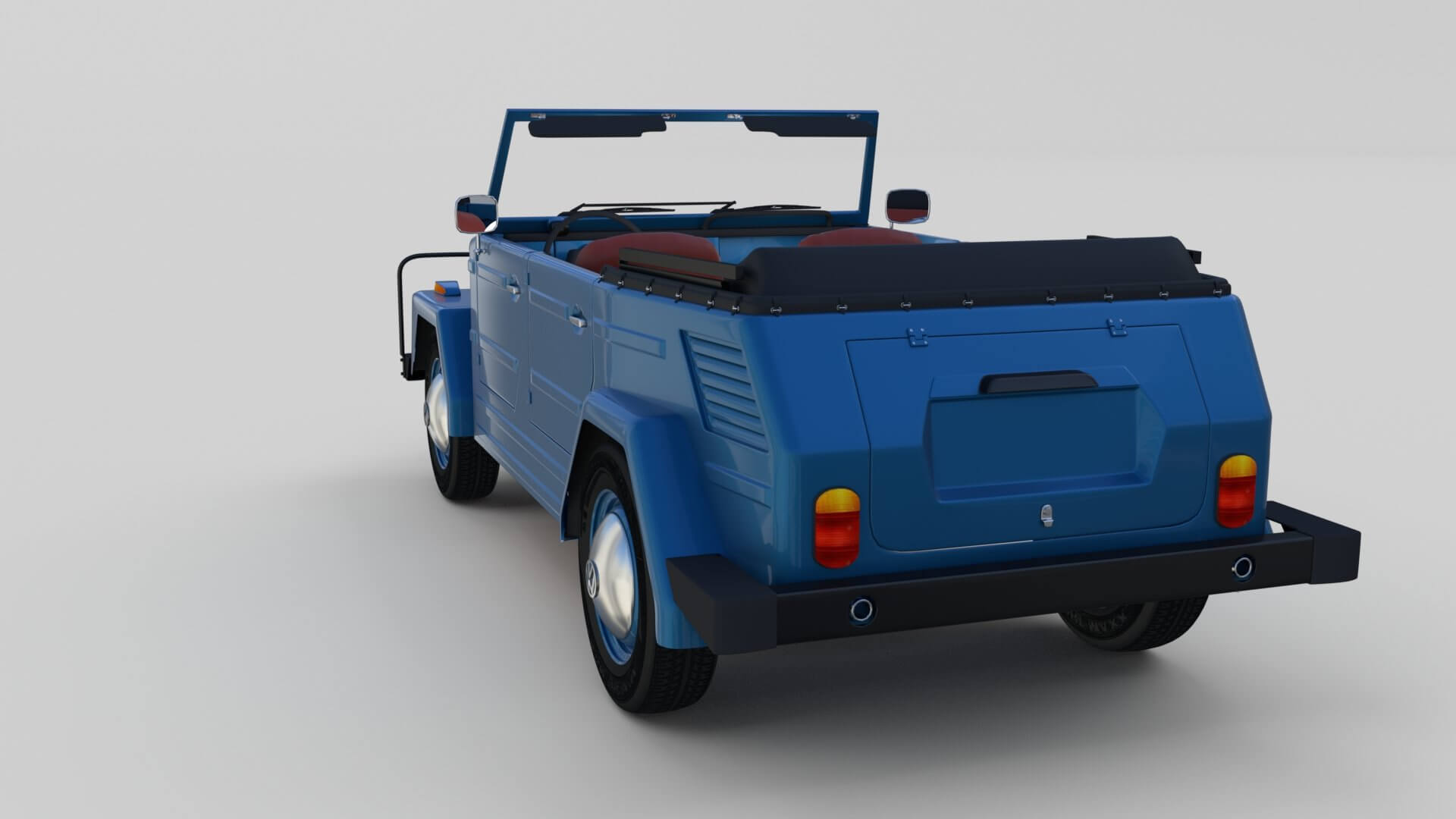 VW 181 Thing with Interior - 3D Model by dragosburian
