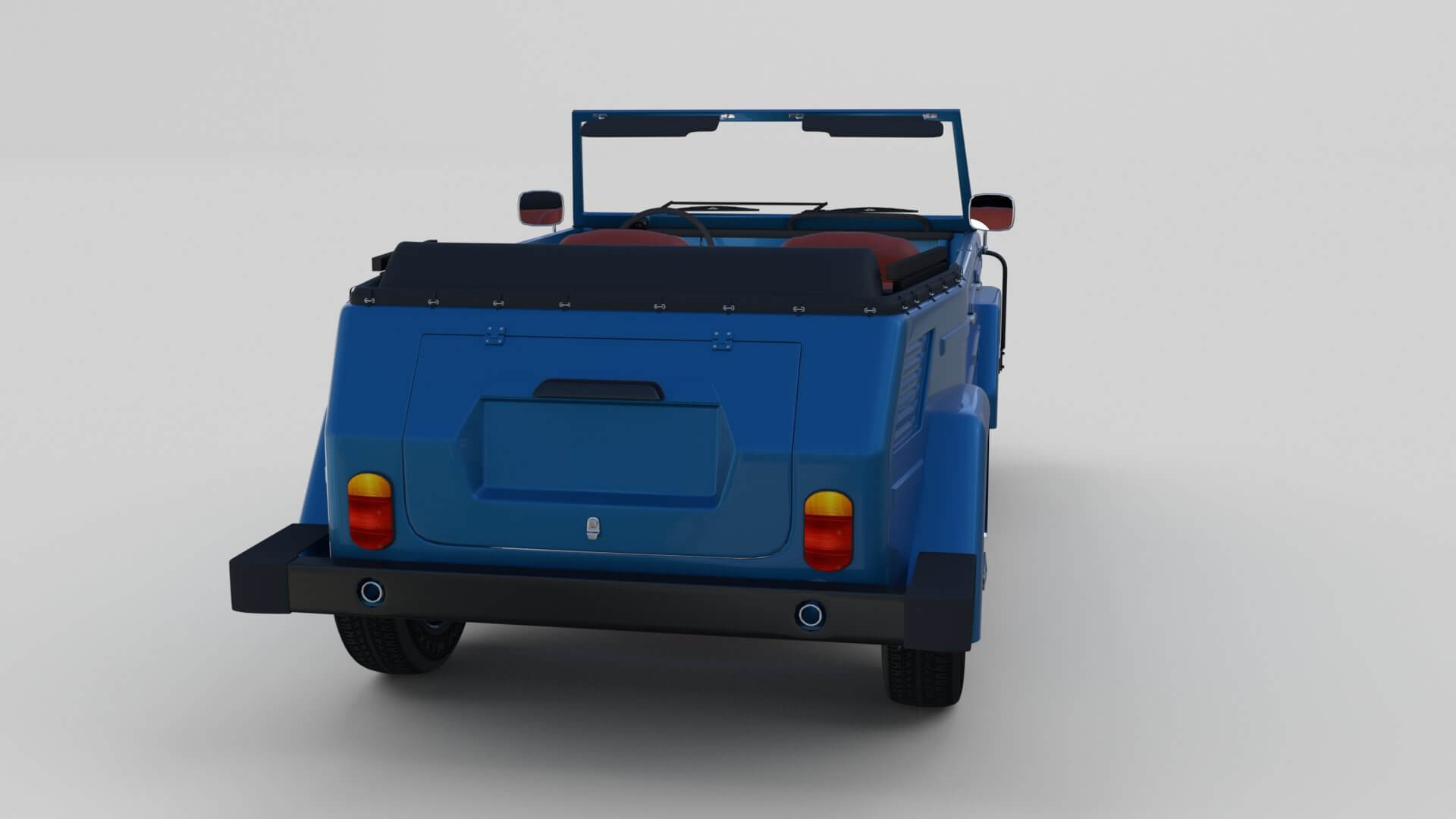 VW 181 Thing with Interior - 3D Model by dragosburian