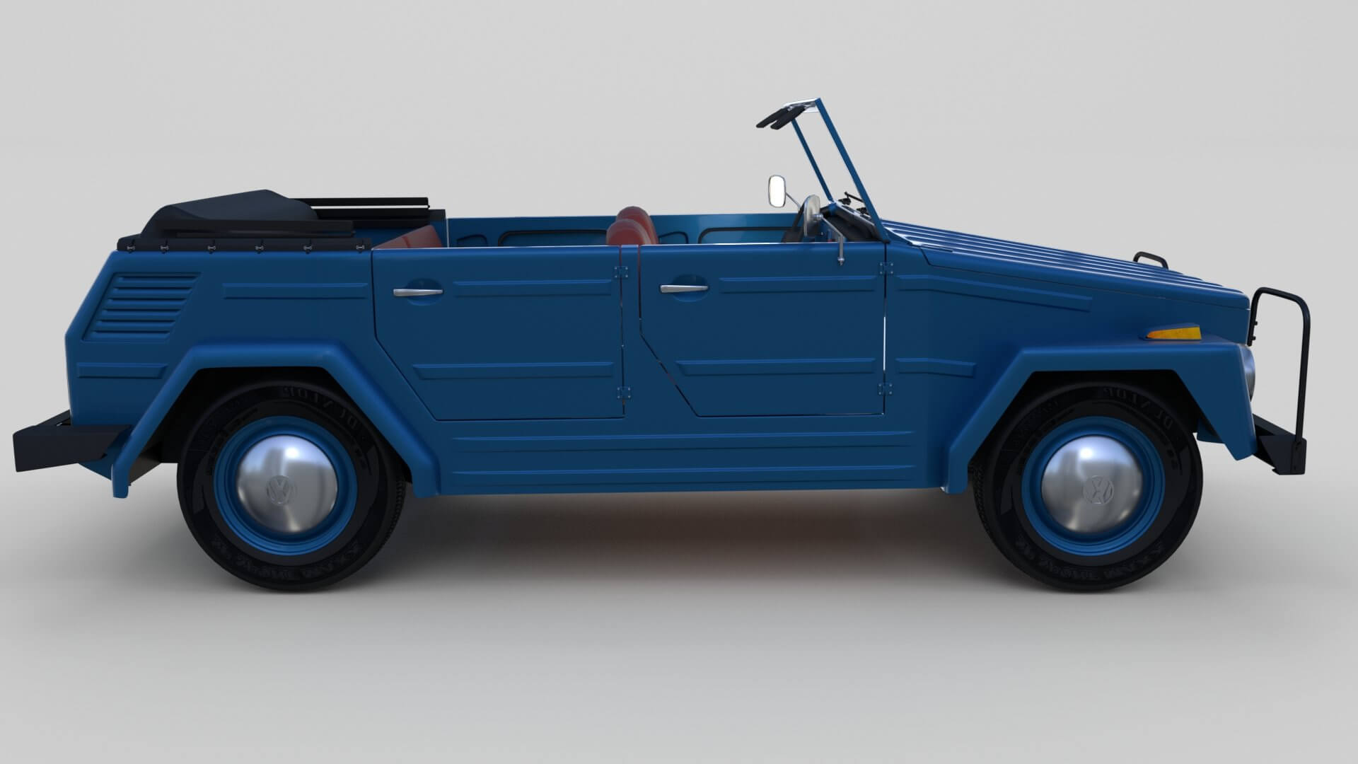 VW 181 Thing with Interior - 3D Model by dragosburian