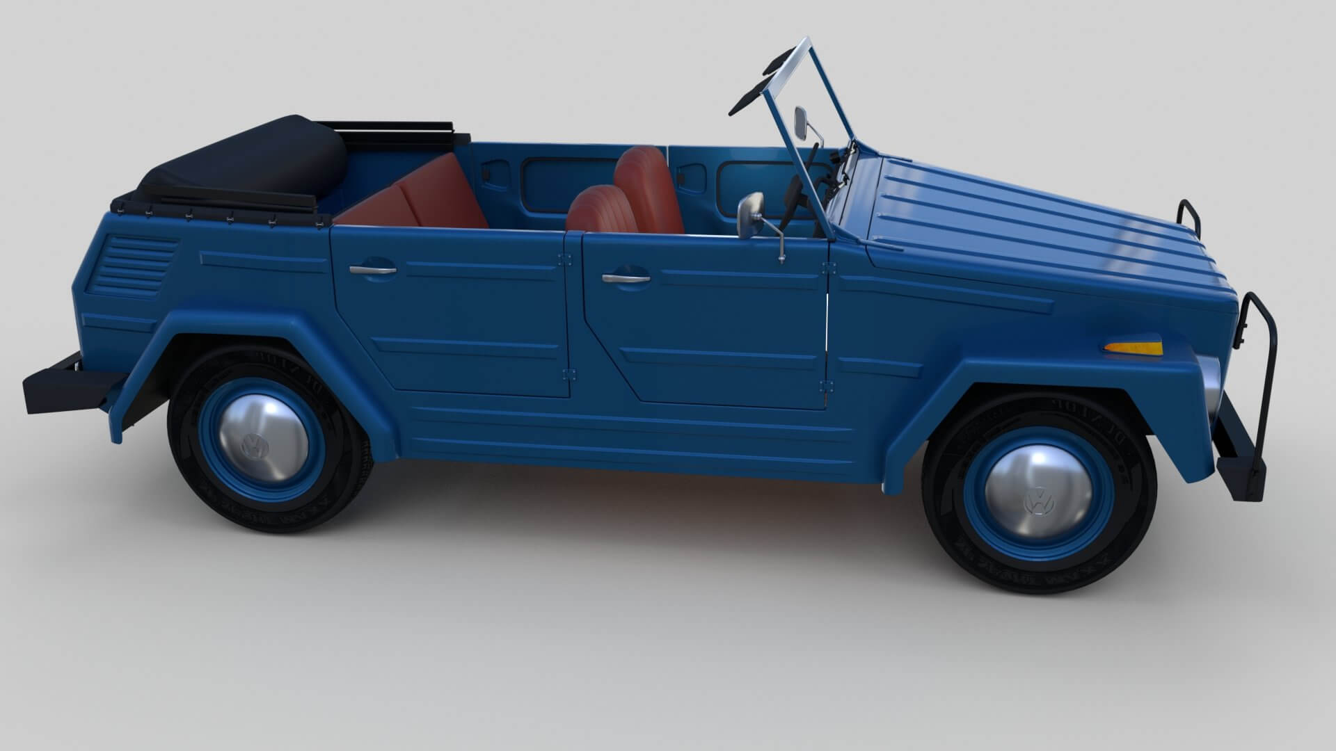 VW 181 Thing with Interior - 3D Model by dragosburian